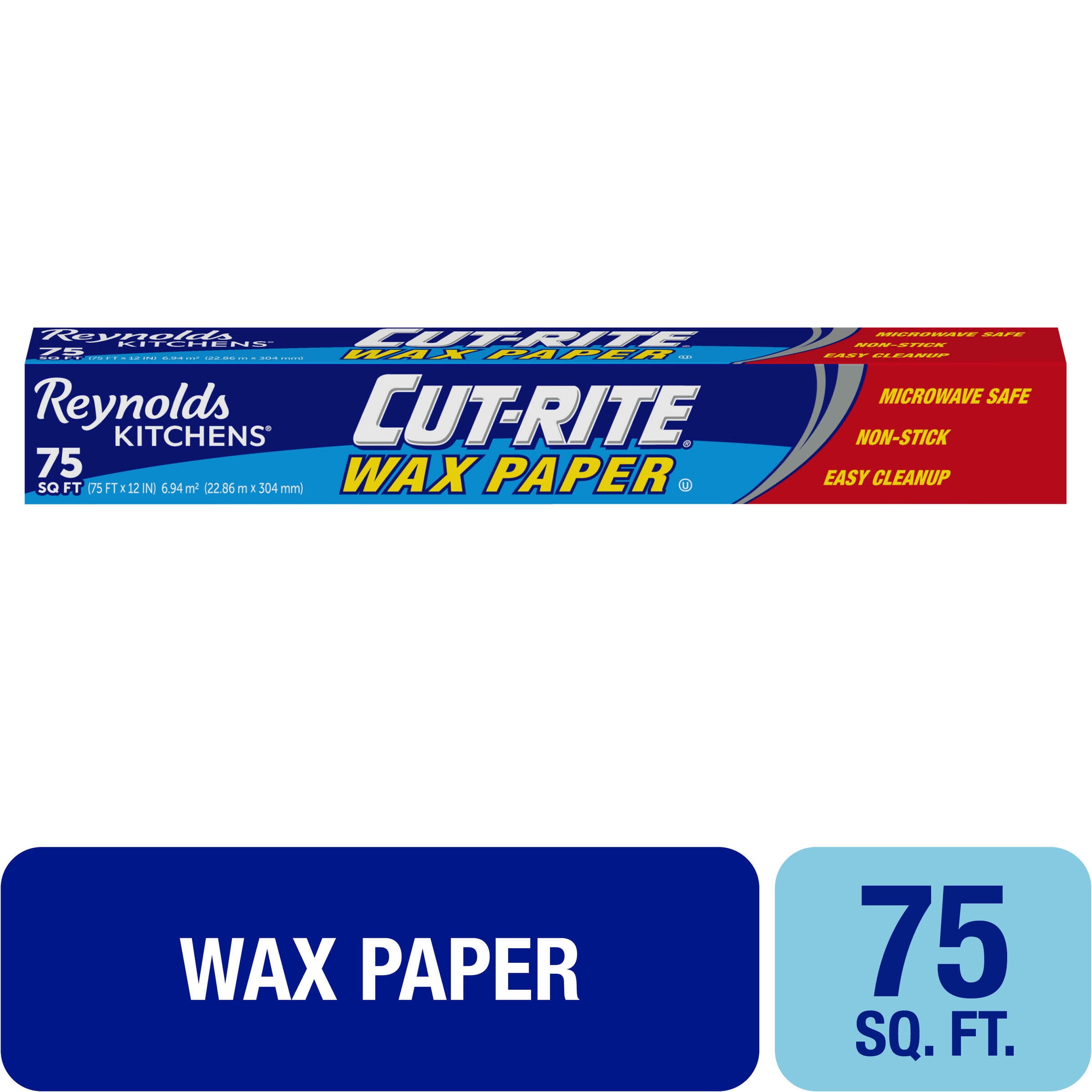 Reynolds Cut-Rite Disposable Wax Paper Roll, 75 Square Feet - Walmart.com
