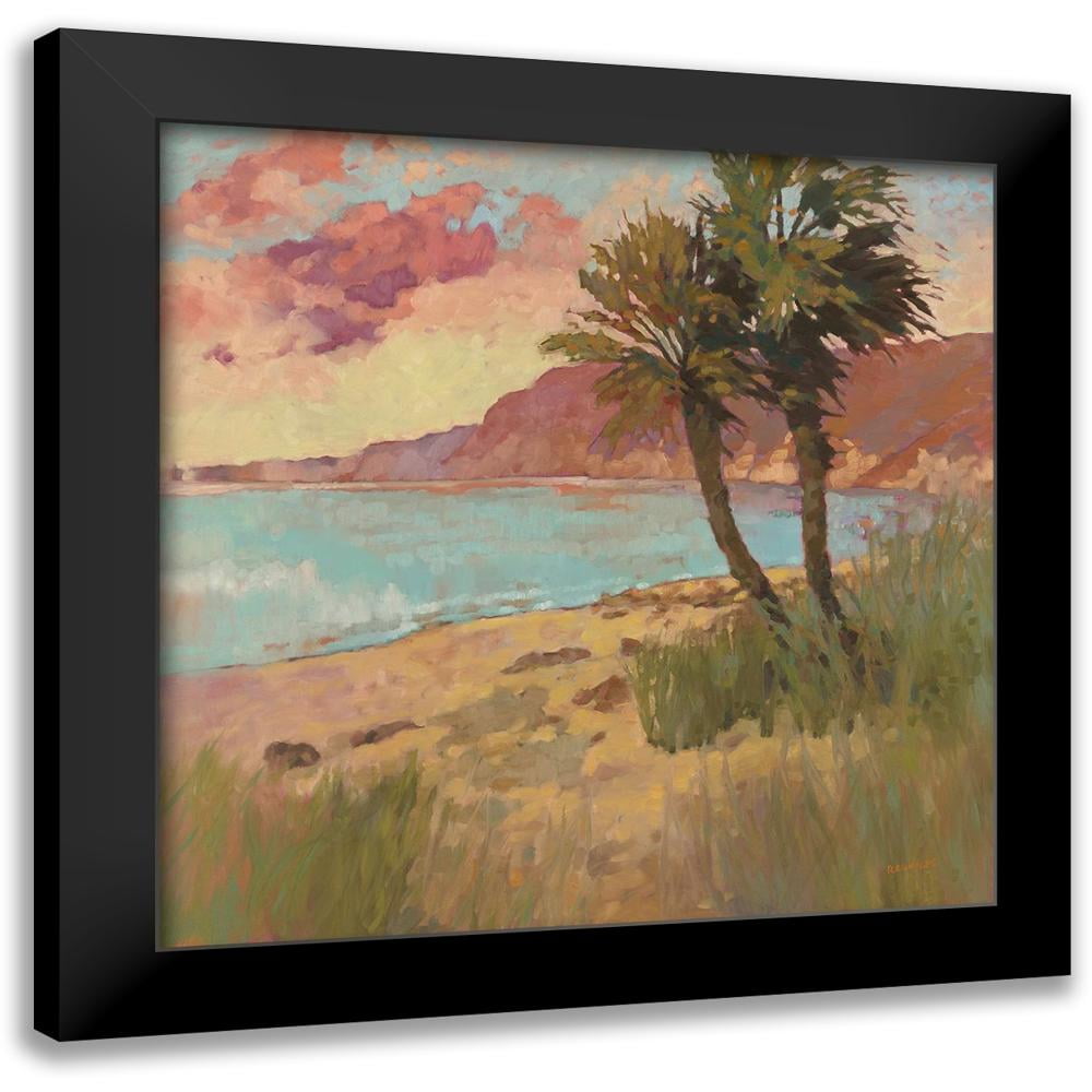 Reynolds, Graham 20x20 Black Modern Framed Museum Art Print Titled - Coastal Palms - Walmart.com