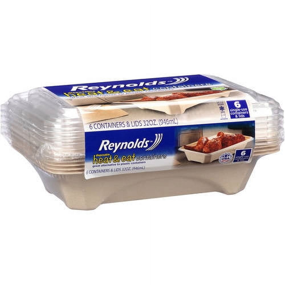 Reynolds Heat & Eat Containers 32 oz, 12 - Walmart.com
