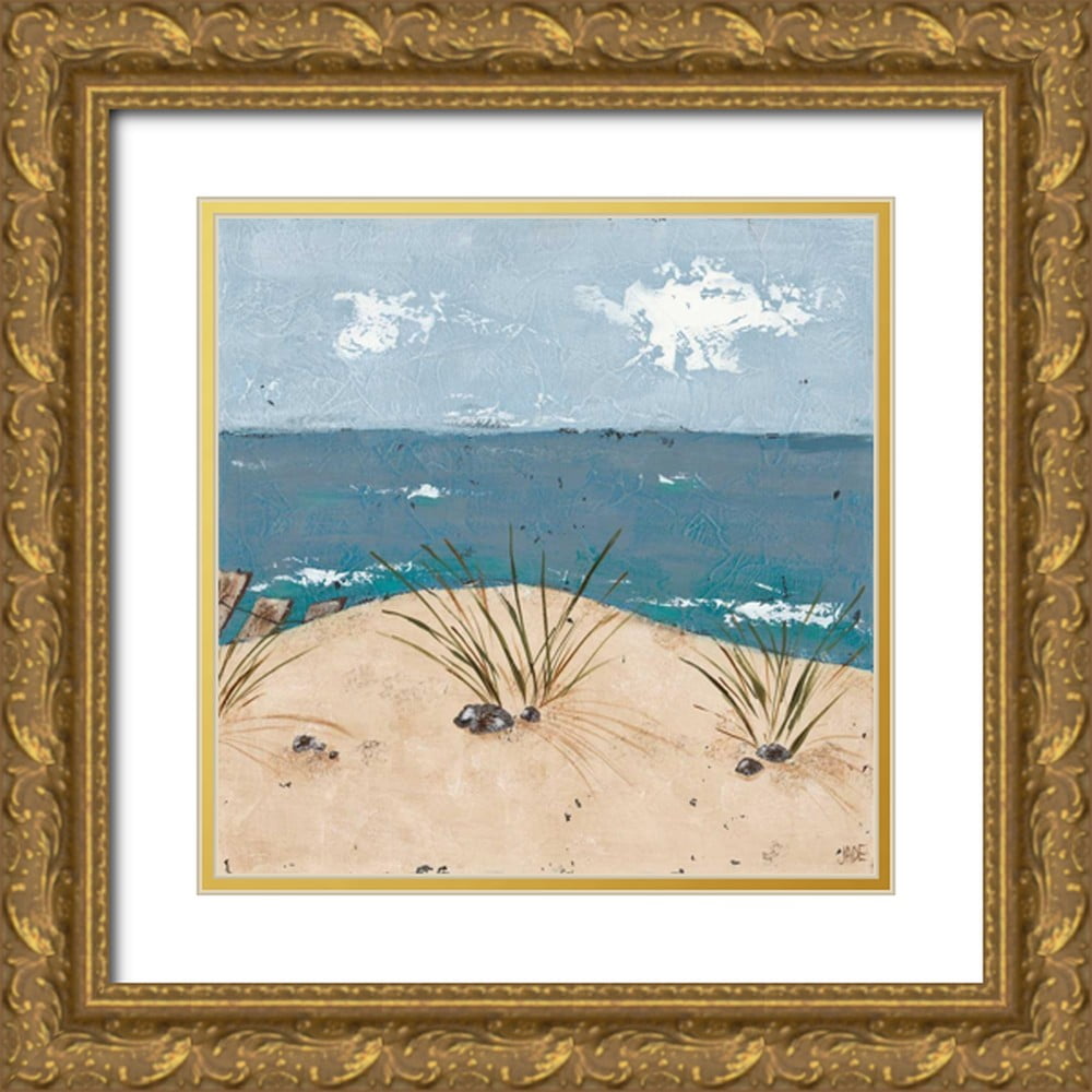 Reynolds, Jade 26x26 Gold Ornate Wood Framed with Double Matting Museum ...