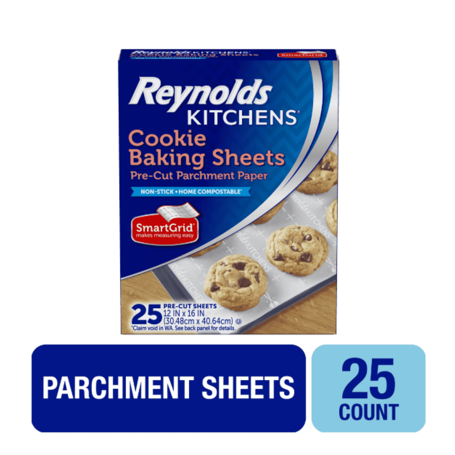 Reynolds Kitchen Sheets, Pre-Cut Parchment Paper, 25 Sheets - Walmart.com