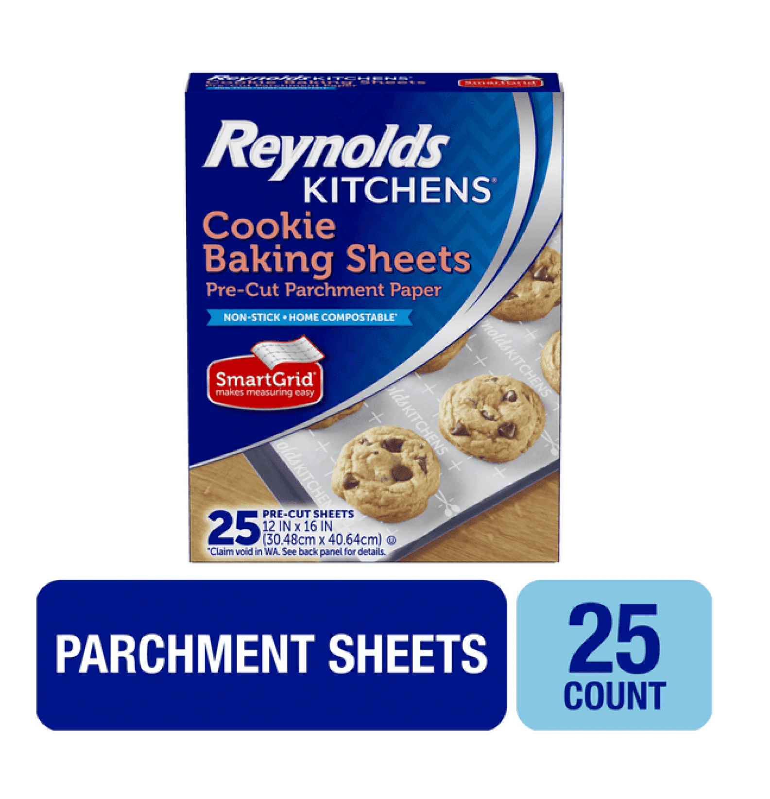 Reynolds Kitchen Sheets, Pre-Cut Parchment Paper, 25 Sheets - Walmart.com