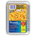 Reynolds Kitchens Aluminum Food Storage Containers with Oven-Safe Lids ...