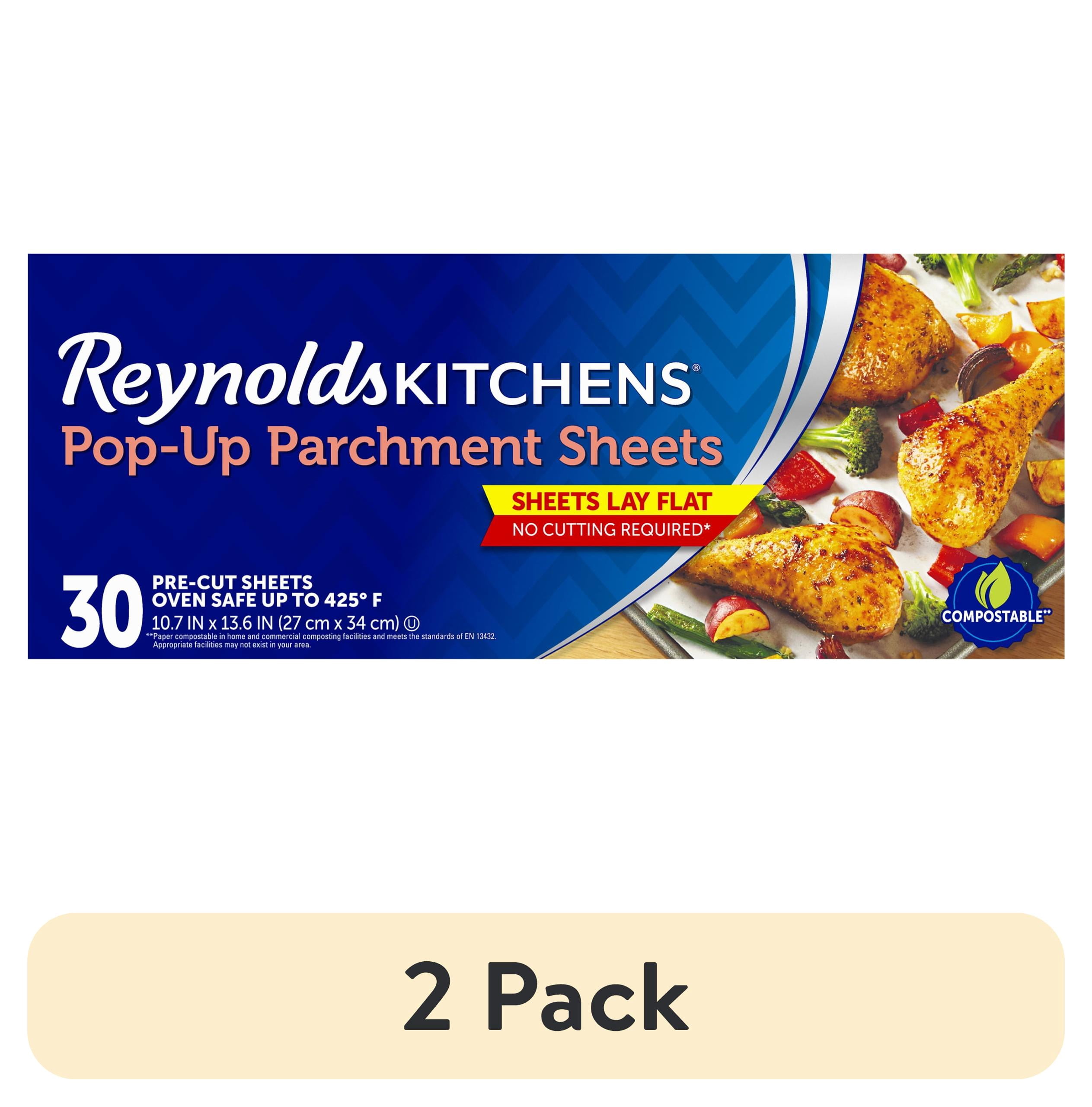 (2 pack) Reynolds Kitchens Pop-Up Parchment Paper Sheets - Walmart.com