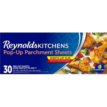 Reynolds Pre-Cut Non-Stick High Temperature Parchment Paper Kitchen ...