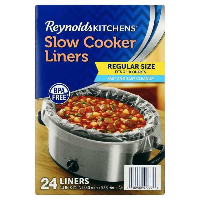 Reynolds Kitchens Disposable Slow Cooker Liners, Regular Size, 24 ct ...