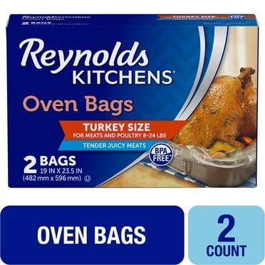 Reynolds Kitchens Large Oven Bags, Safe Roasting & Cooking Meat, 6 ...