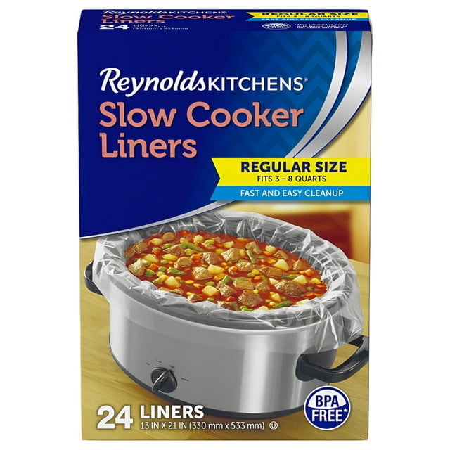 Reynolds Kitchen Disposable Slow Cooker Liners, Crock Pot Cooking Bags ...