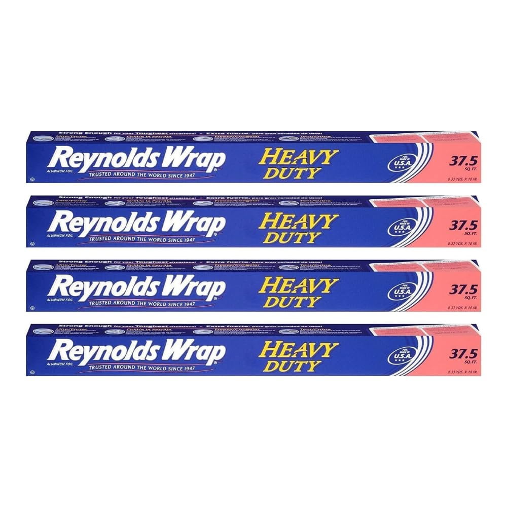Reynolds Wrap, Heavy Duty Aluminum Foil, 37.5 Sqft 4pk - Walmart.com