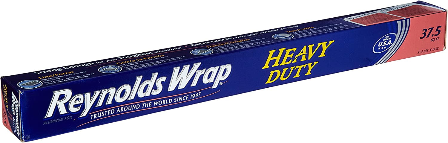 Reynolds Wrap Heavy Duty Aluminum Foil, 37.5 Sq Ft Roll, Extra Wide ...