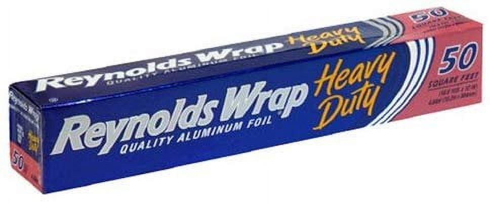 Reynolds Wrap Heavy Duty Aluminum Foil 50 Square Feet, 16.6 Yards x 12 ...