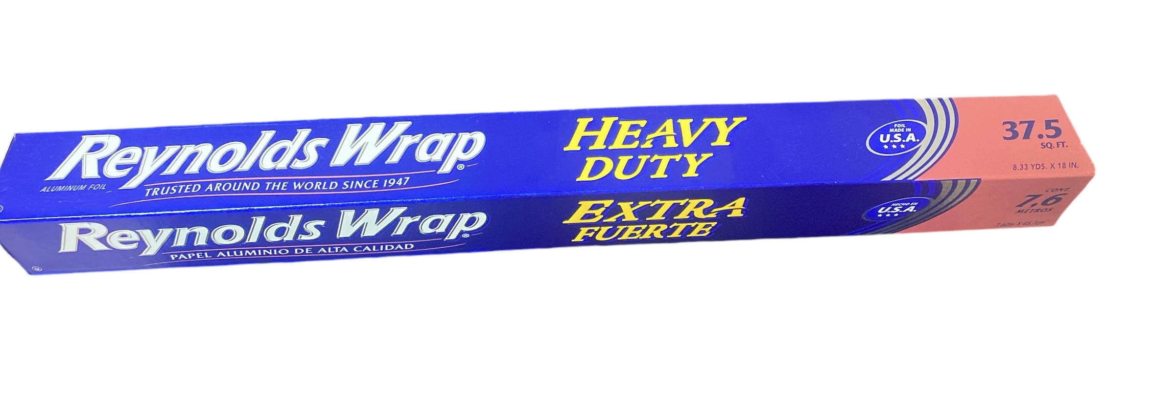 Reynolds Wrap Heavy Duty Aluminum Foil, Extra Fuerte - 37.5 Sq. Ft, 7.6 ...