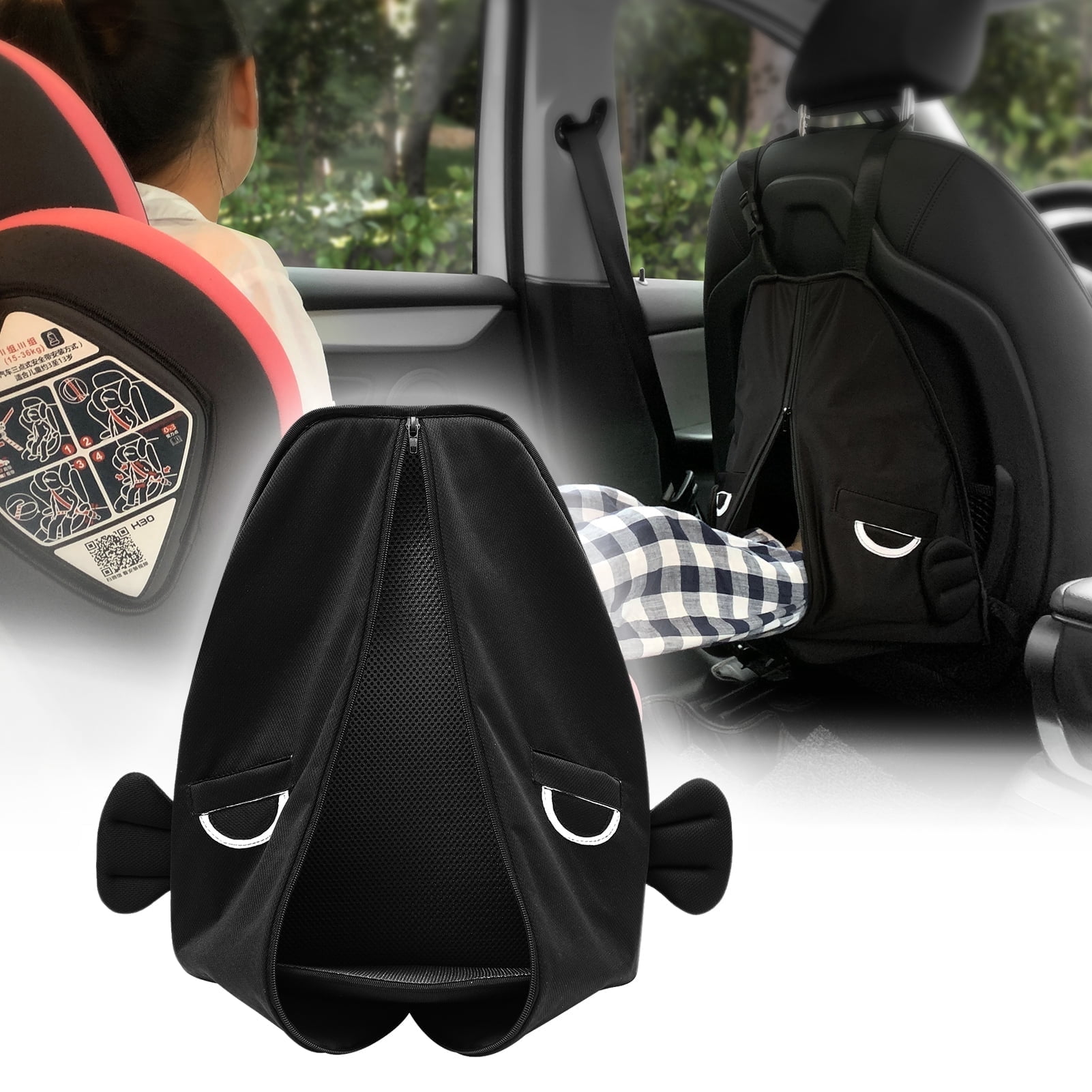 Rezlli 4 to 1 Car Seat Foot Rest for Kids,Portable Car Organizer,Seat ...