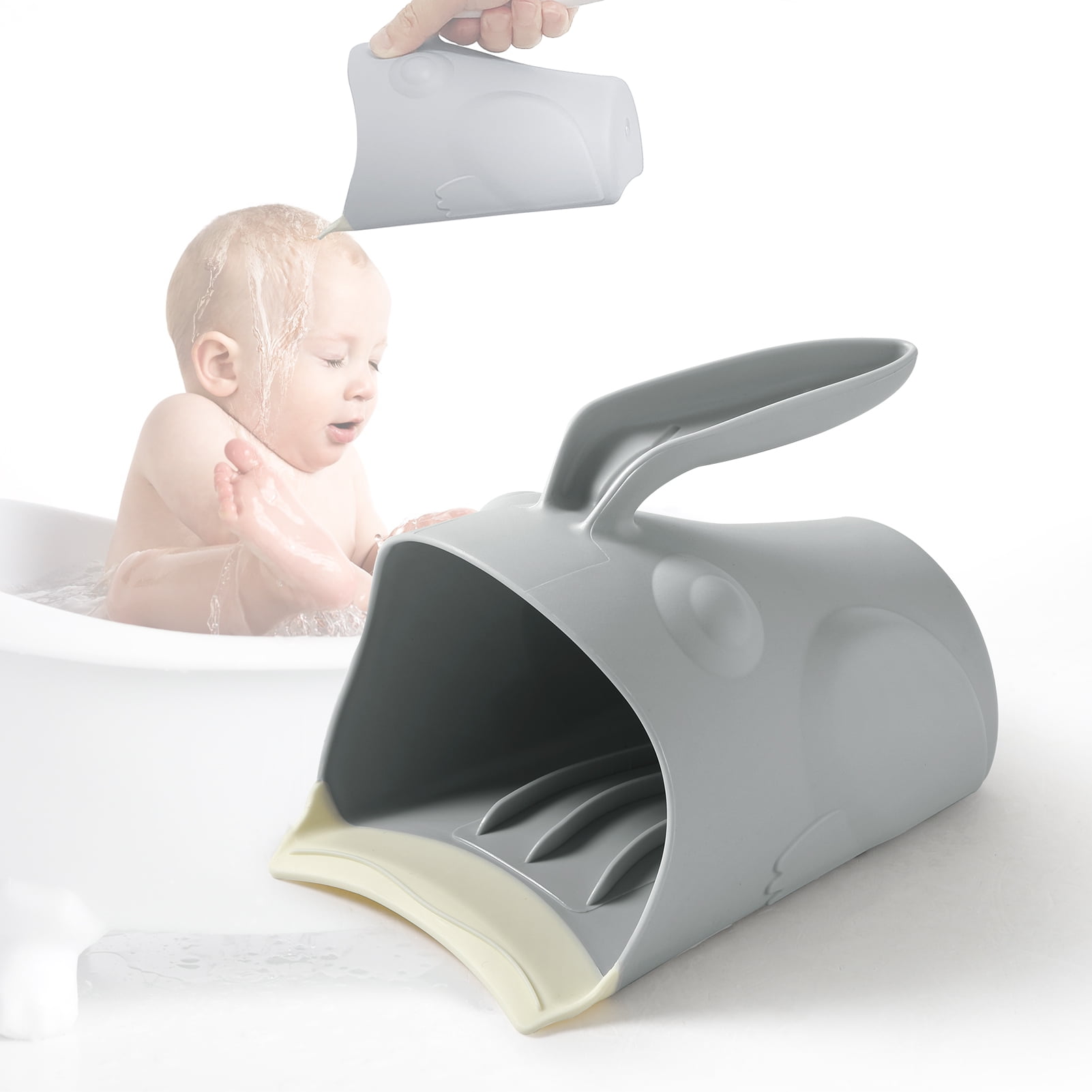 Rezlli Baby Bath Rinse Cup, Gray, Hair Shampoo Rinser, 910ml, PP and ...