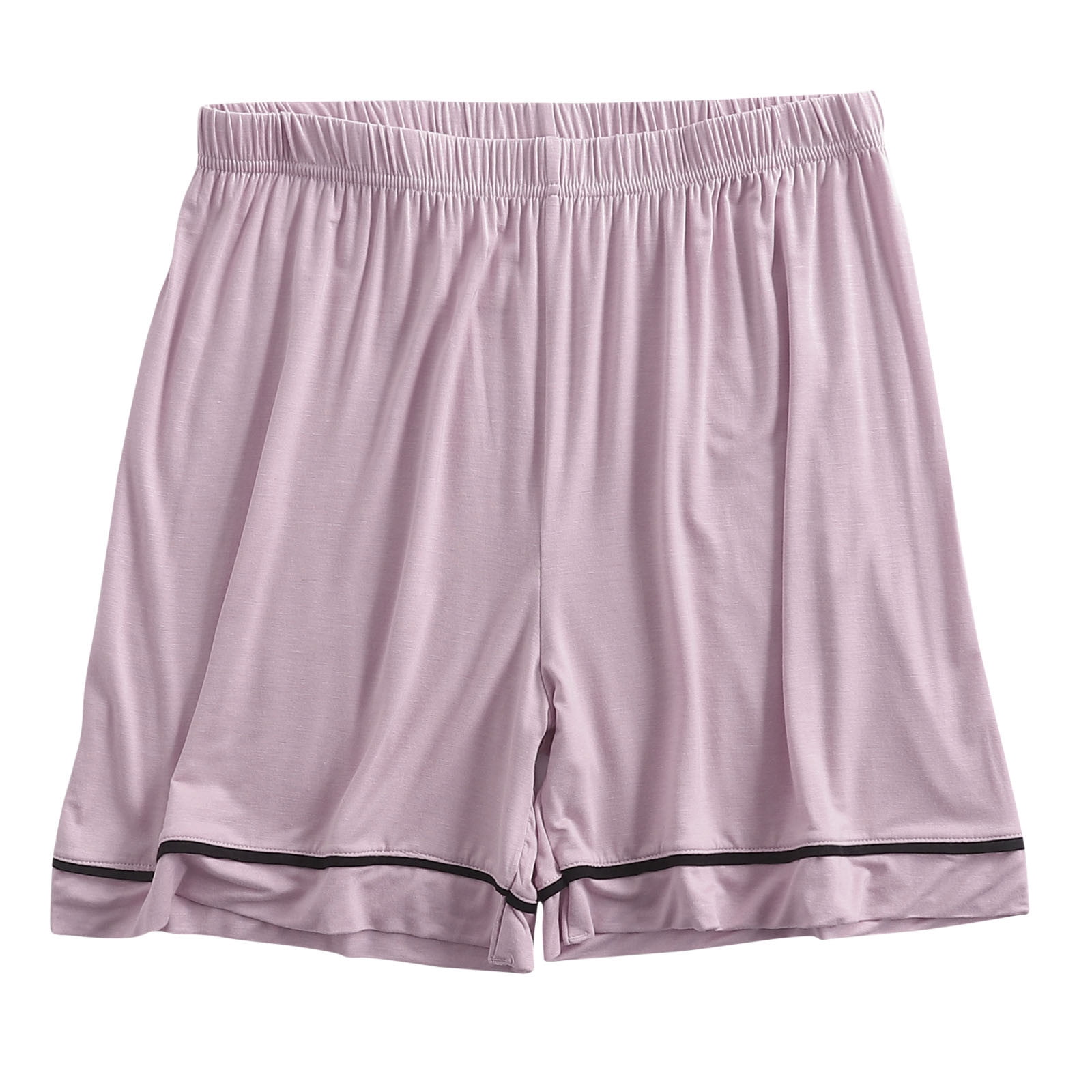Rezuofi 1 Pcs Womens Pajama Shorts Striped Hem Sleeping Shorts ...