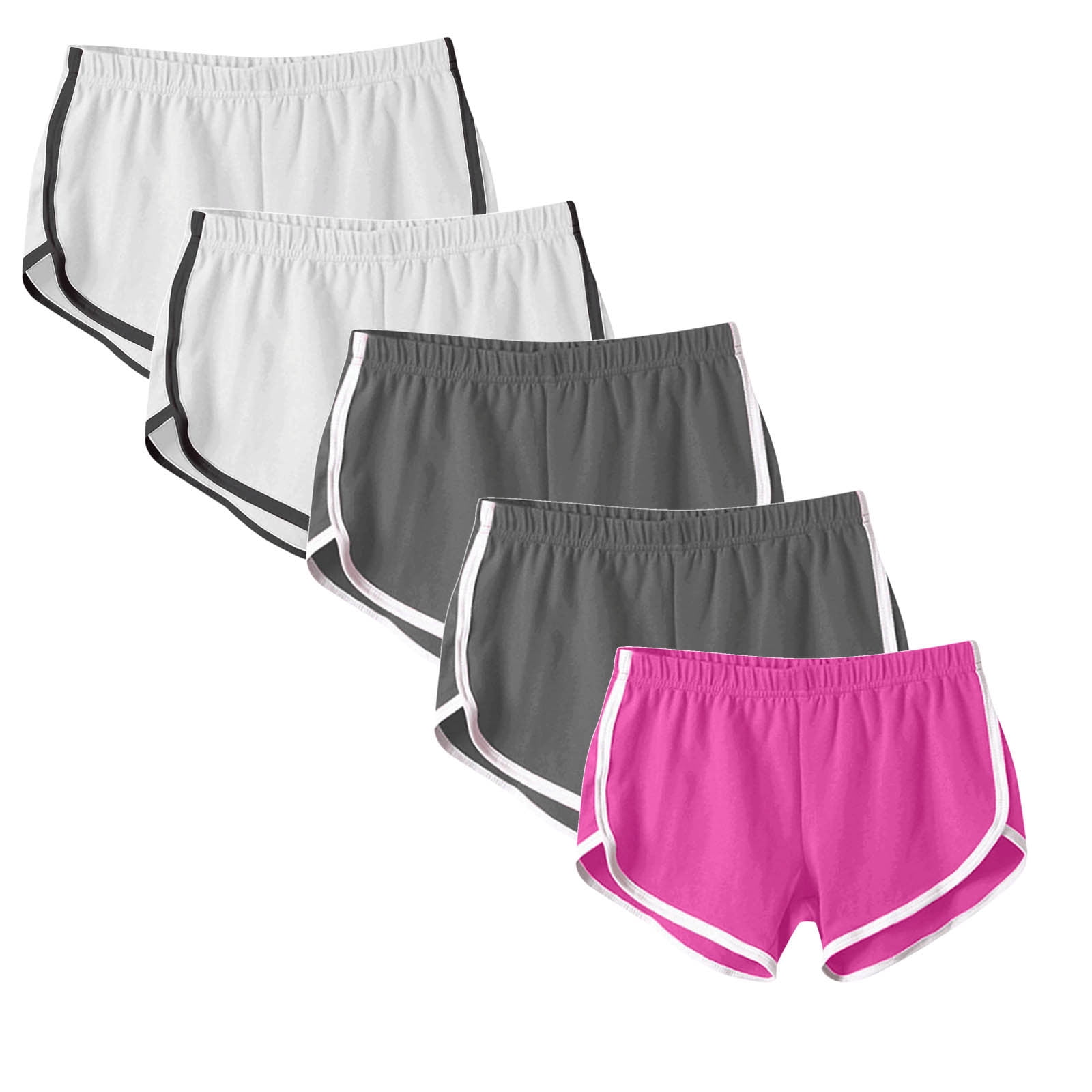 Rezuofi 2 Pcs Womens Yoga Micro Shorts - Gym Booty Scrunch Pants - High ...