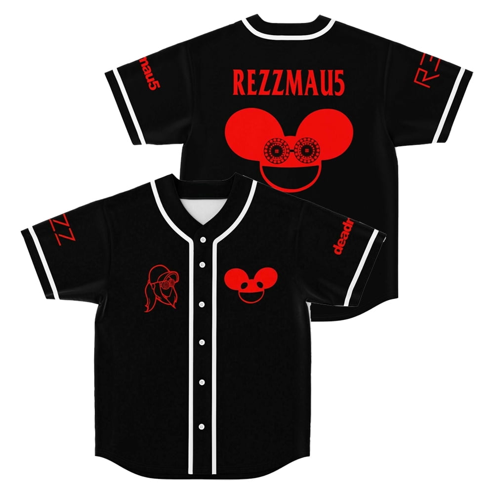 Rezz Merch Baseball Jersey Shirt V-Neck Short Sleeve Shirts Women Men ...