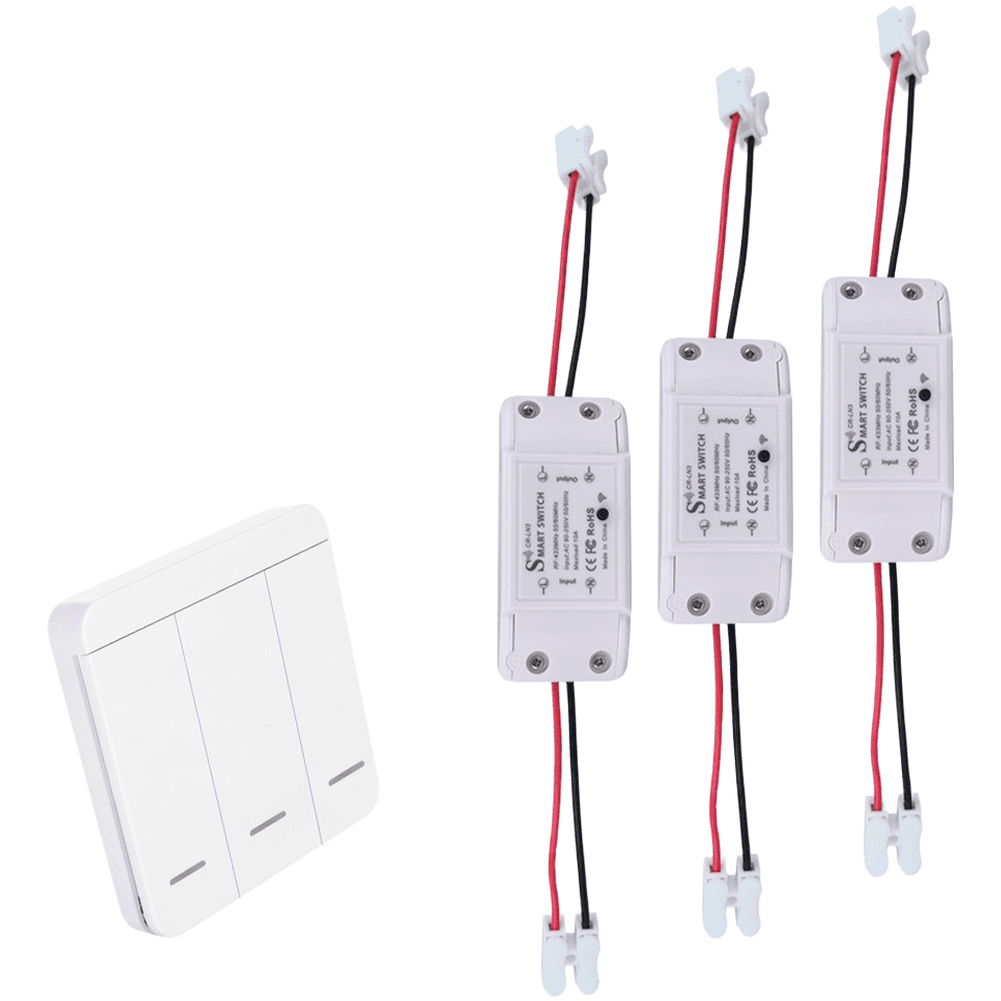 Rf433 Wireless Remote Control Switch Ac90~250V Remote Control On/Off ...