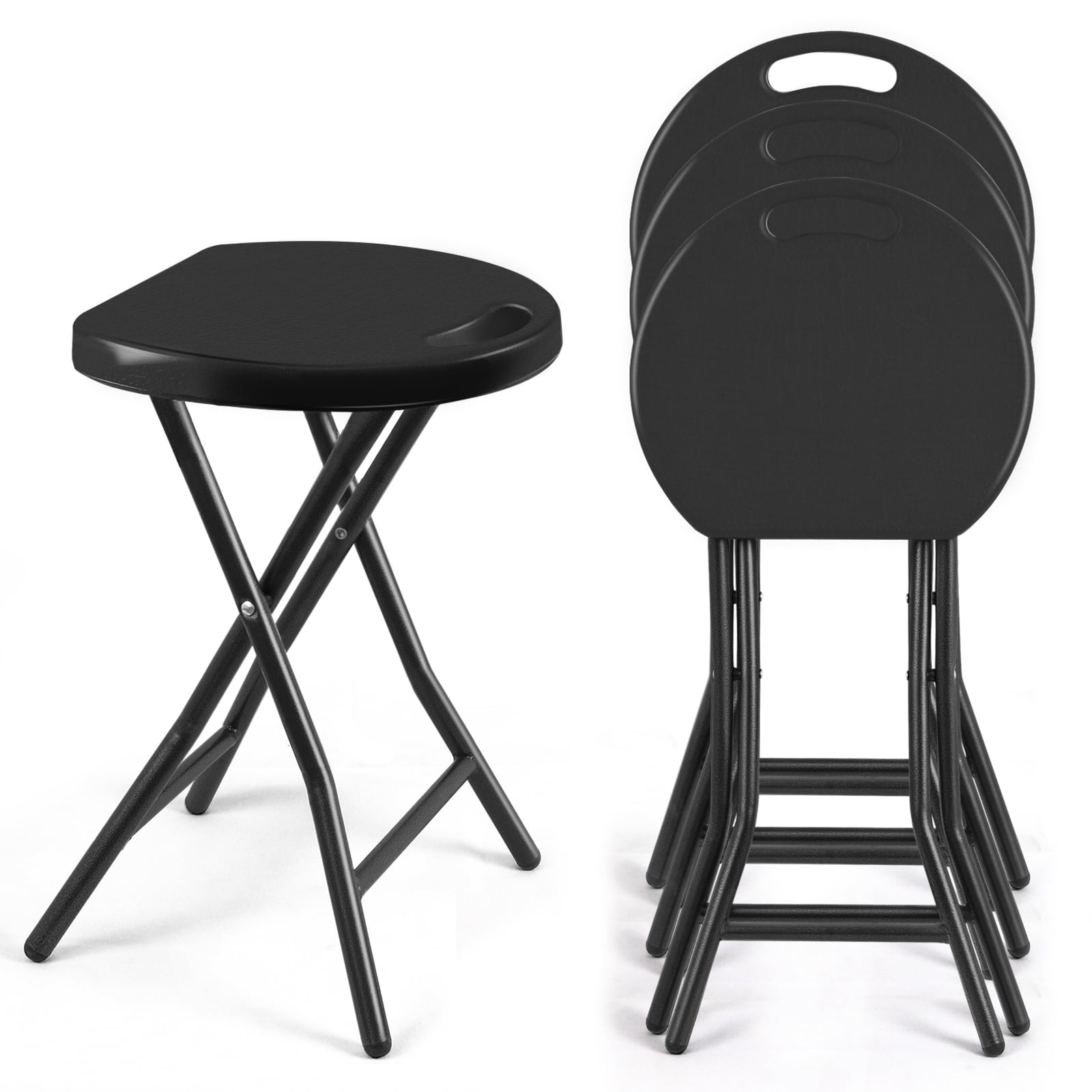 TAVR Folding Stool,4 Pack Portable Stool Chairs with Handle ...