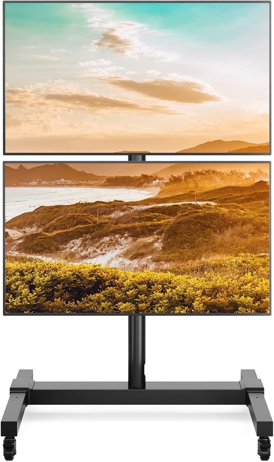 Rfiver Rolling/Mobile TV Cart with Wheels for 32 to 55 Inch LCD LED 4K ...