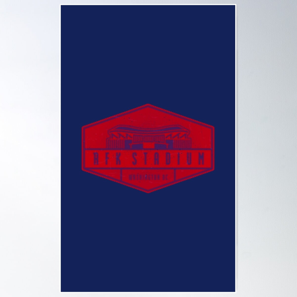 Rfk Stadium- Nationals Poster Wall Art, Modern Wall Decor For Living ...