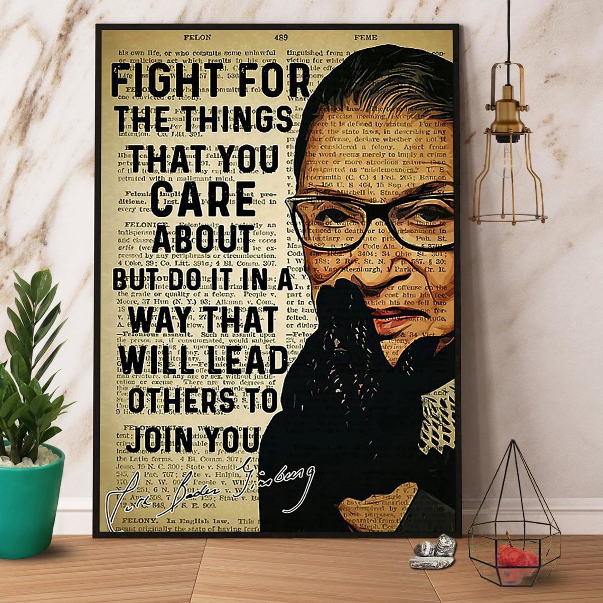Rgb Fight For The Things That You Care About Dictionary Paper Poster No ...