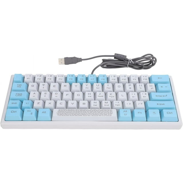 Rgb Lighting Mechanical Keyboard, Sensitive Operation 62 Key White And ...