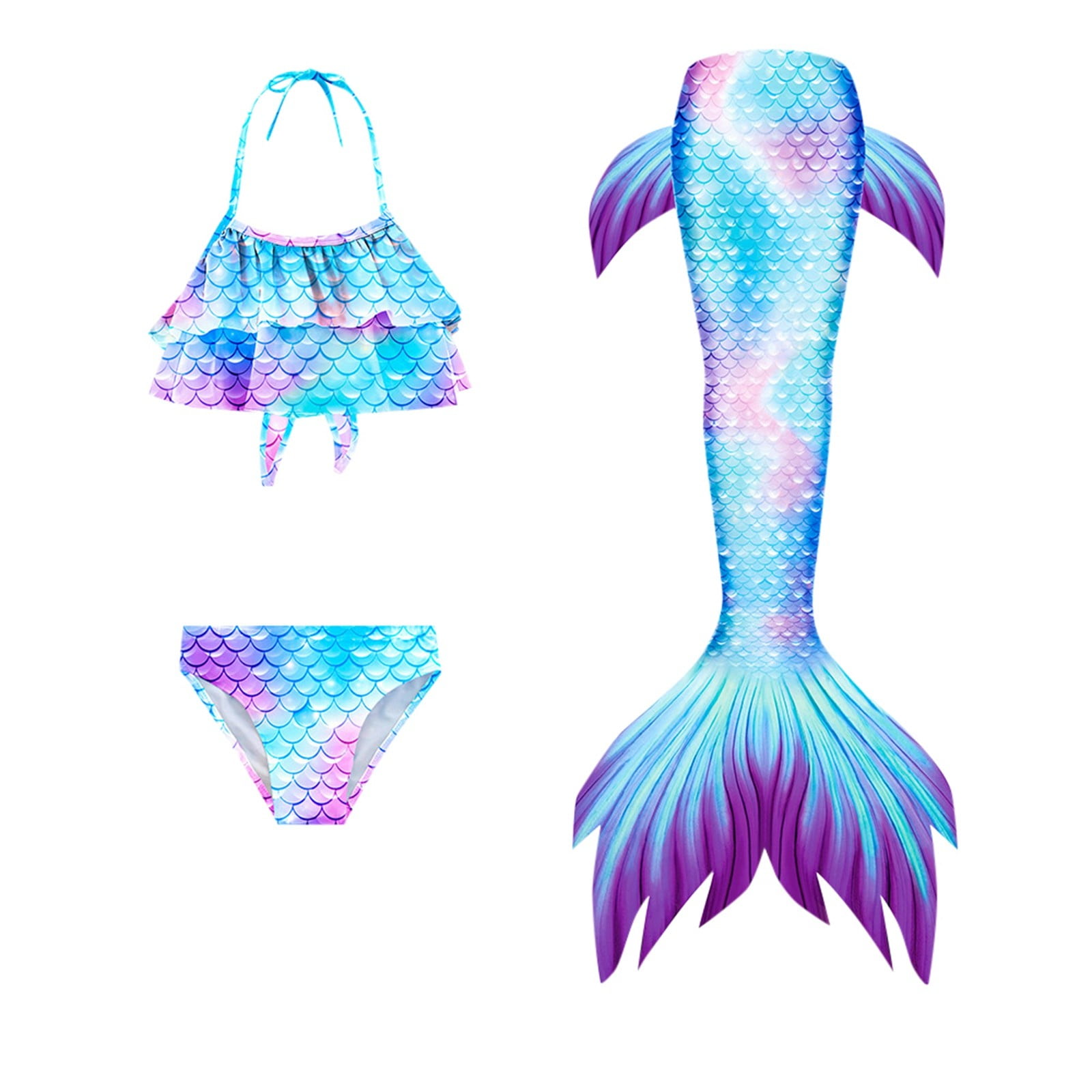 Rgdypko 12-13 Years Teen Girl Swimsuit Tail Swimsuit For Kids & Adults ...