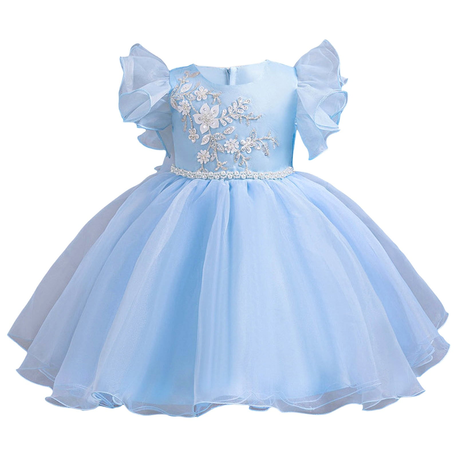 Rgdypko Girls Dresses Children's Sleeveless Mesh Dress Cute Tule Puffy ...