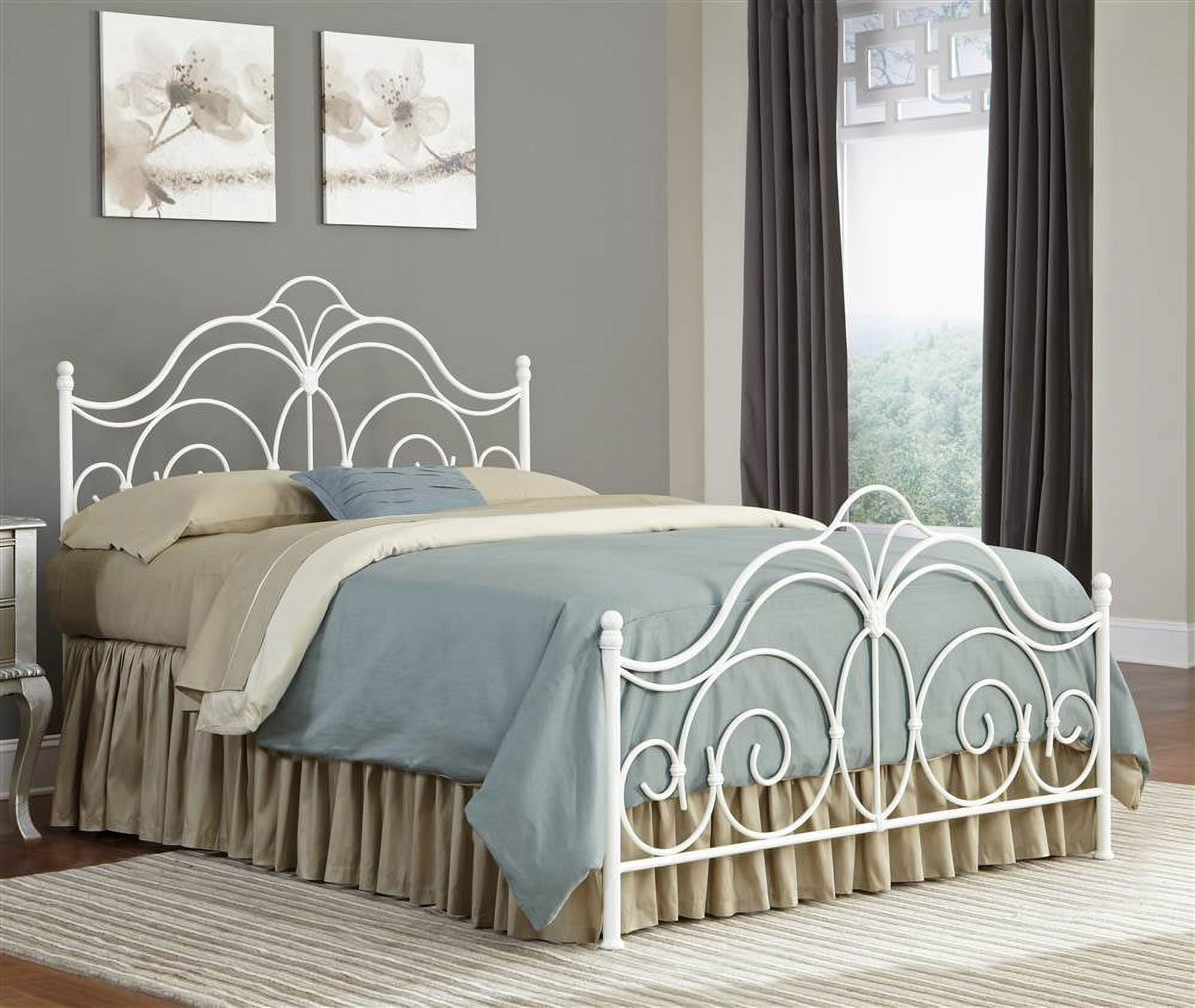 Rhapsody Complete Metal Bed and Steel Support Frame with Delicate ...