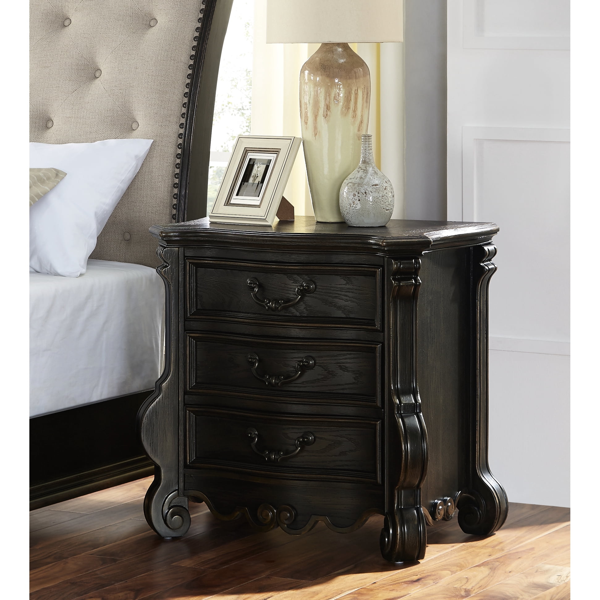 Night Stand Dark Wood