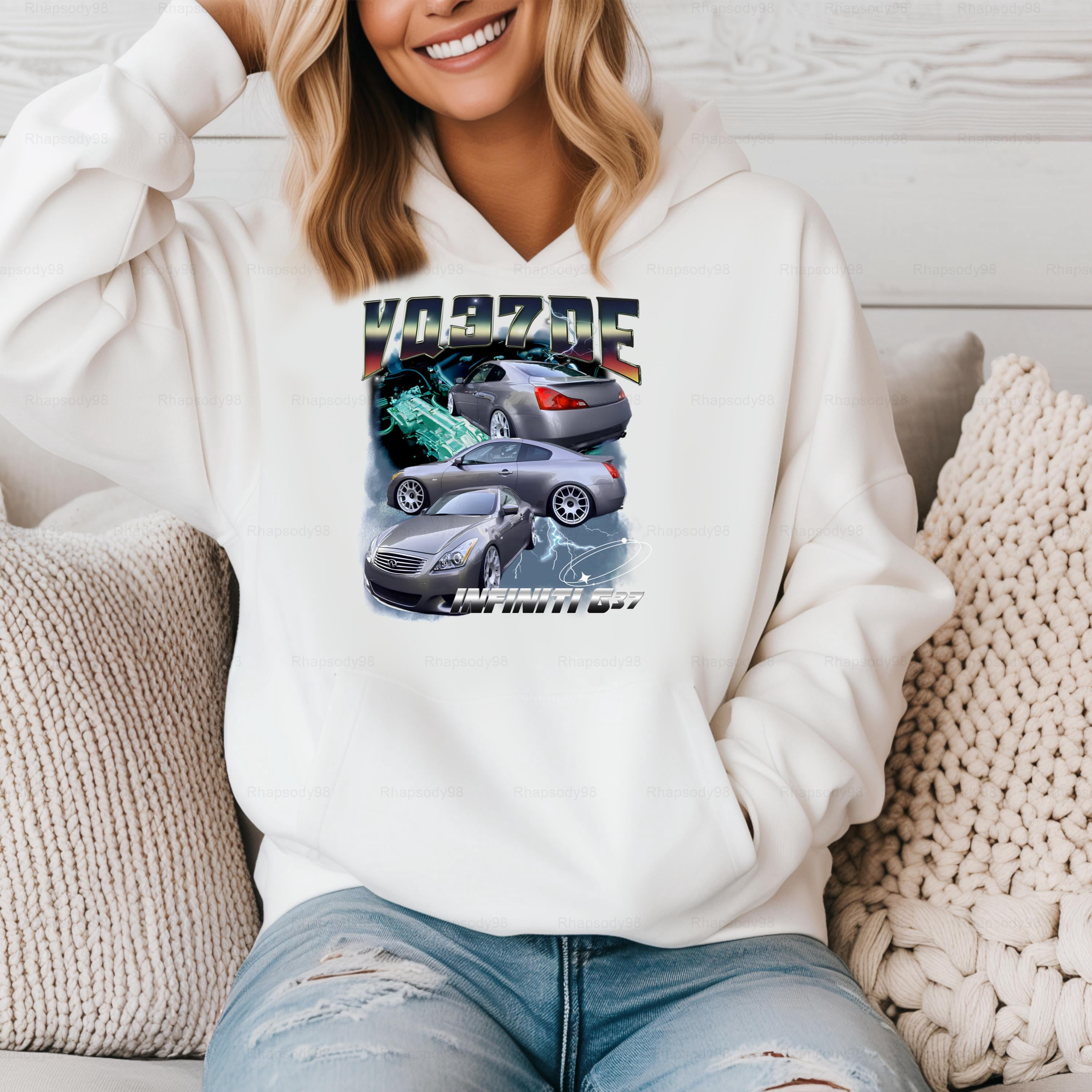 Rhapsody98 Infiniti G37 T-shirt Vintage JDM Skyline R34 Retro Car ...