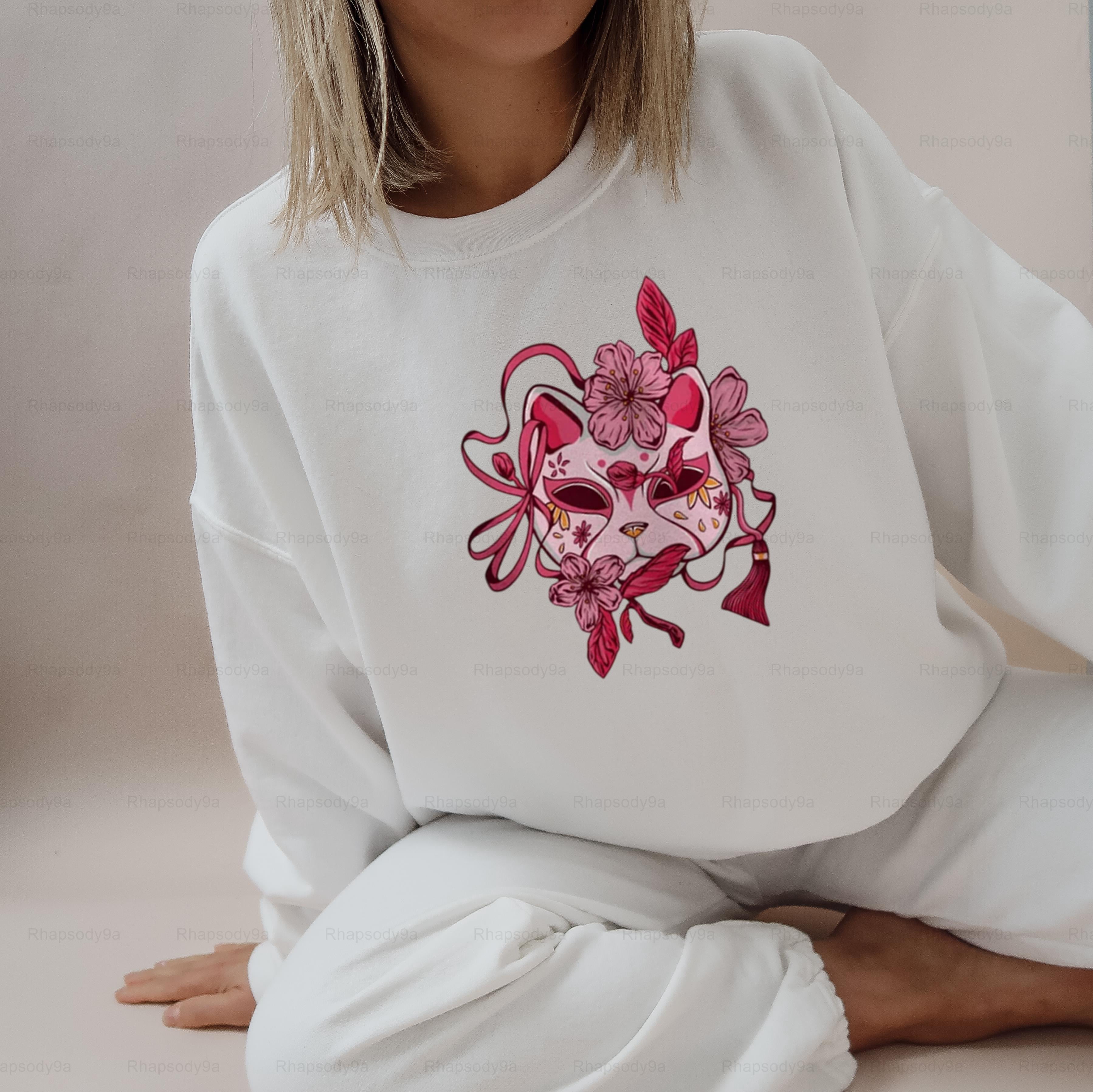 Rhapsody9a Japanese Cat Mask T-shirt with Anime-Inspired Streetwear ...