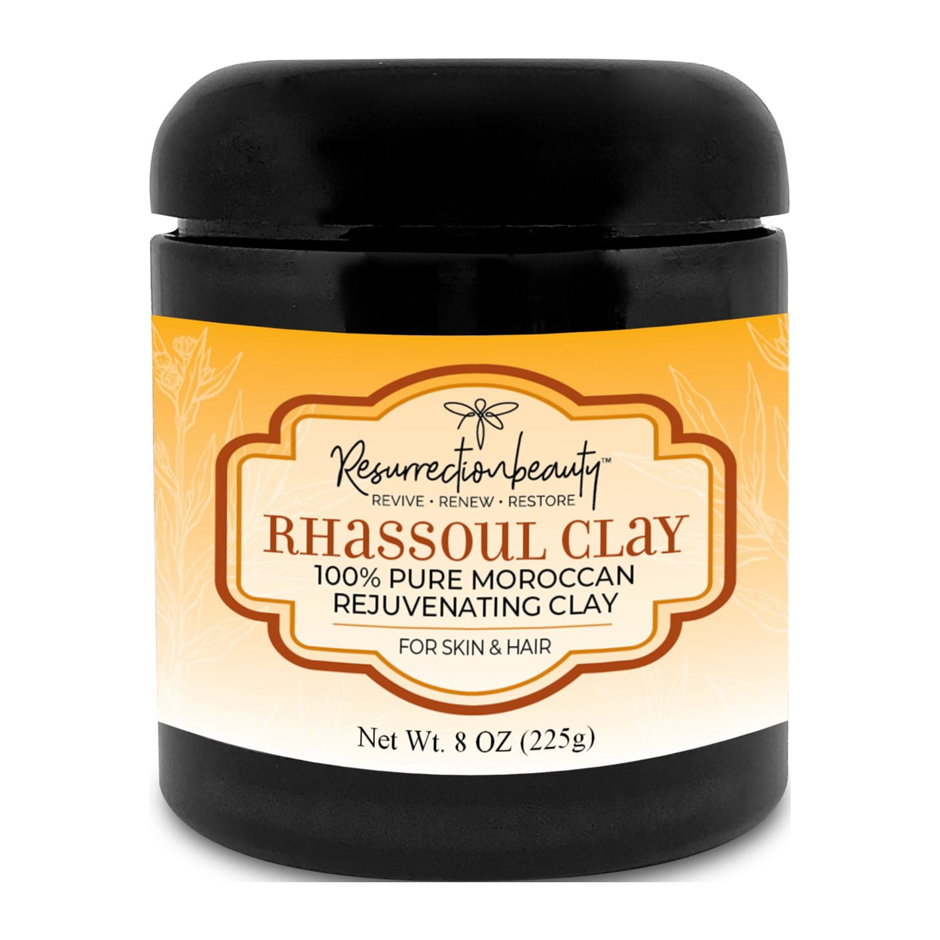 Rhassoul Clay Hair & Facial Mask, 100% Pure Moroccan Ghassoul ...