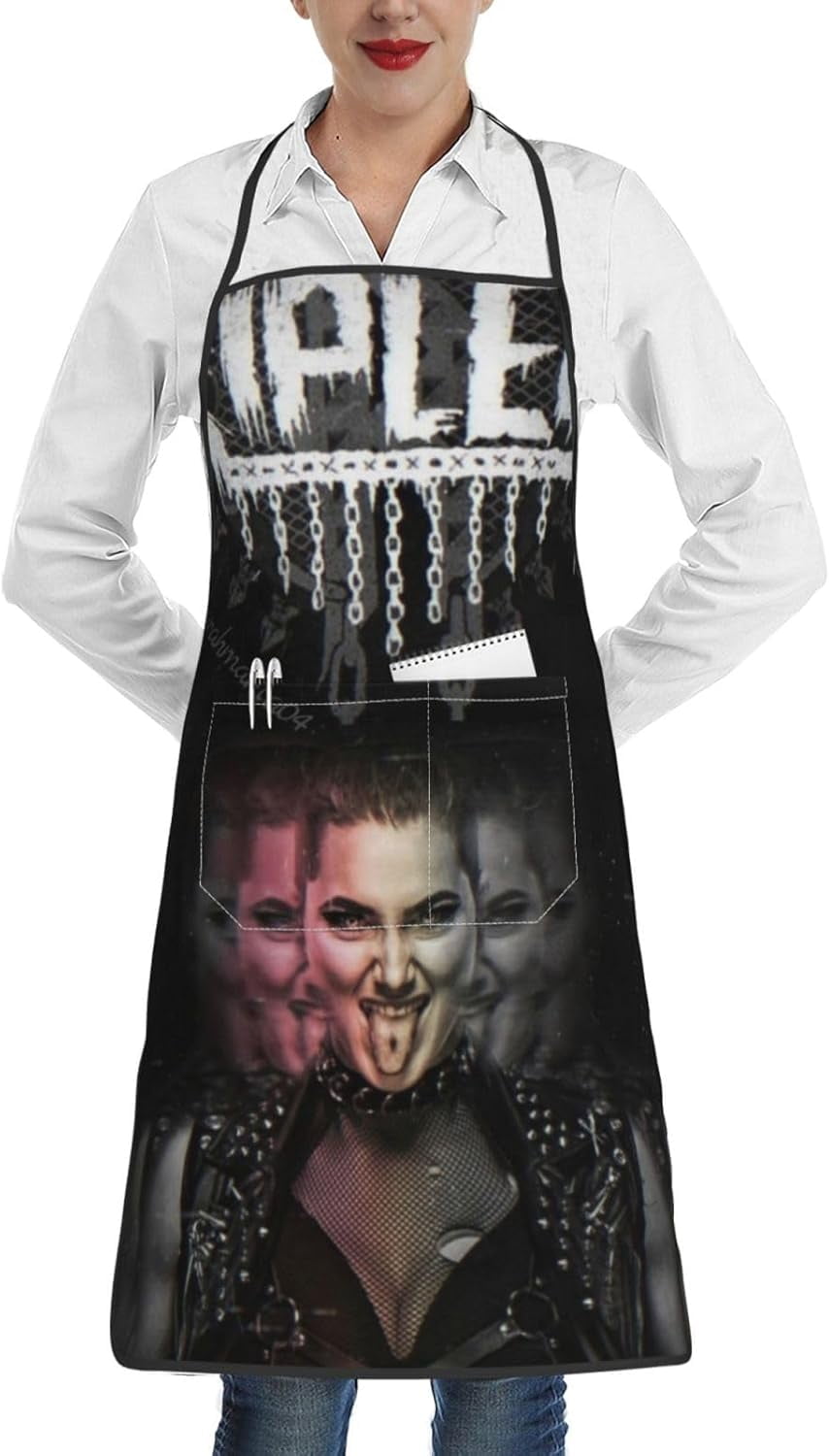 Rhea Ripley Apron, Pocket Kitchen Restaurant Menu Chef For Men And ...