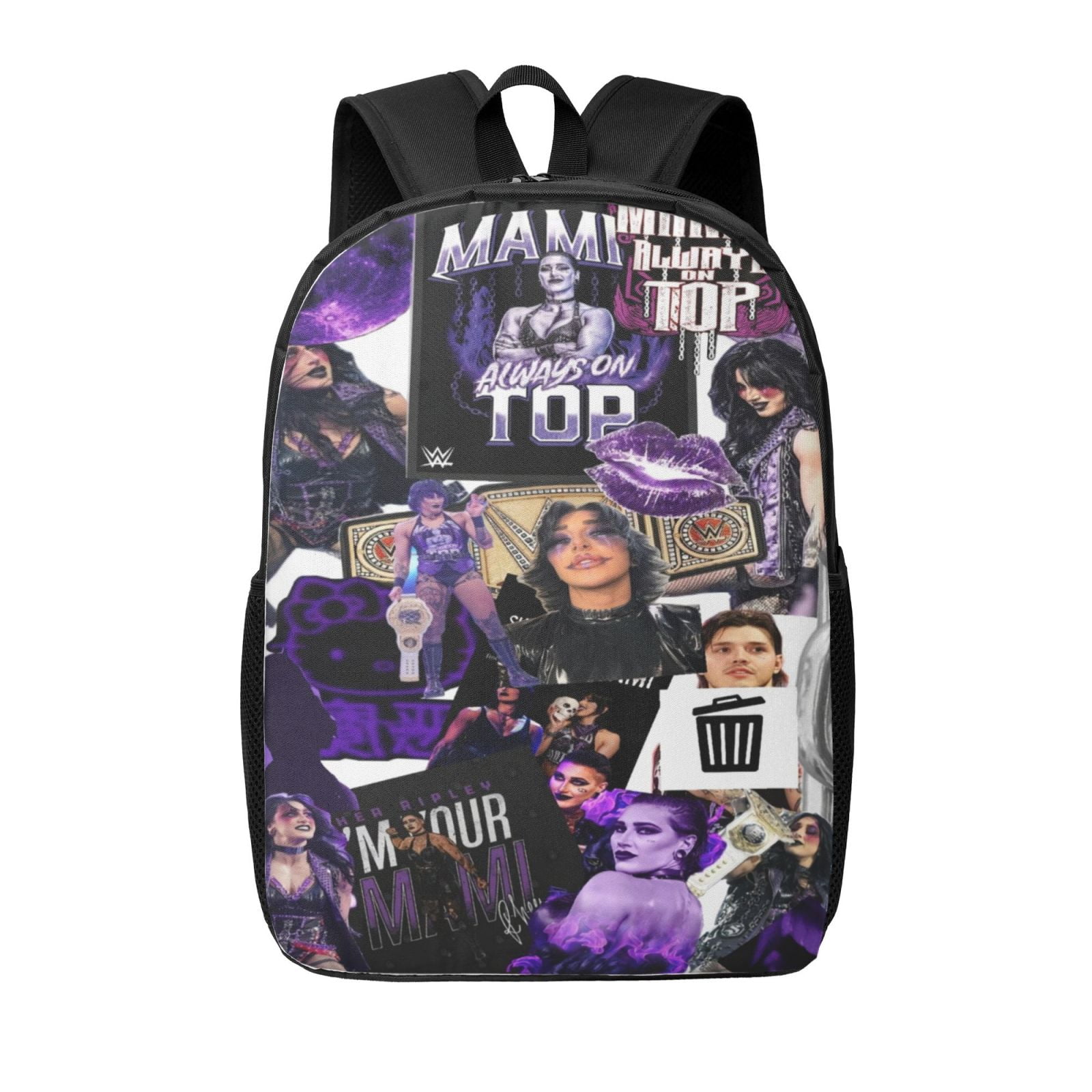 Rhea Ripley Backpack 17 Inch Cute Cartoon Casual Students Laptop Bags ...