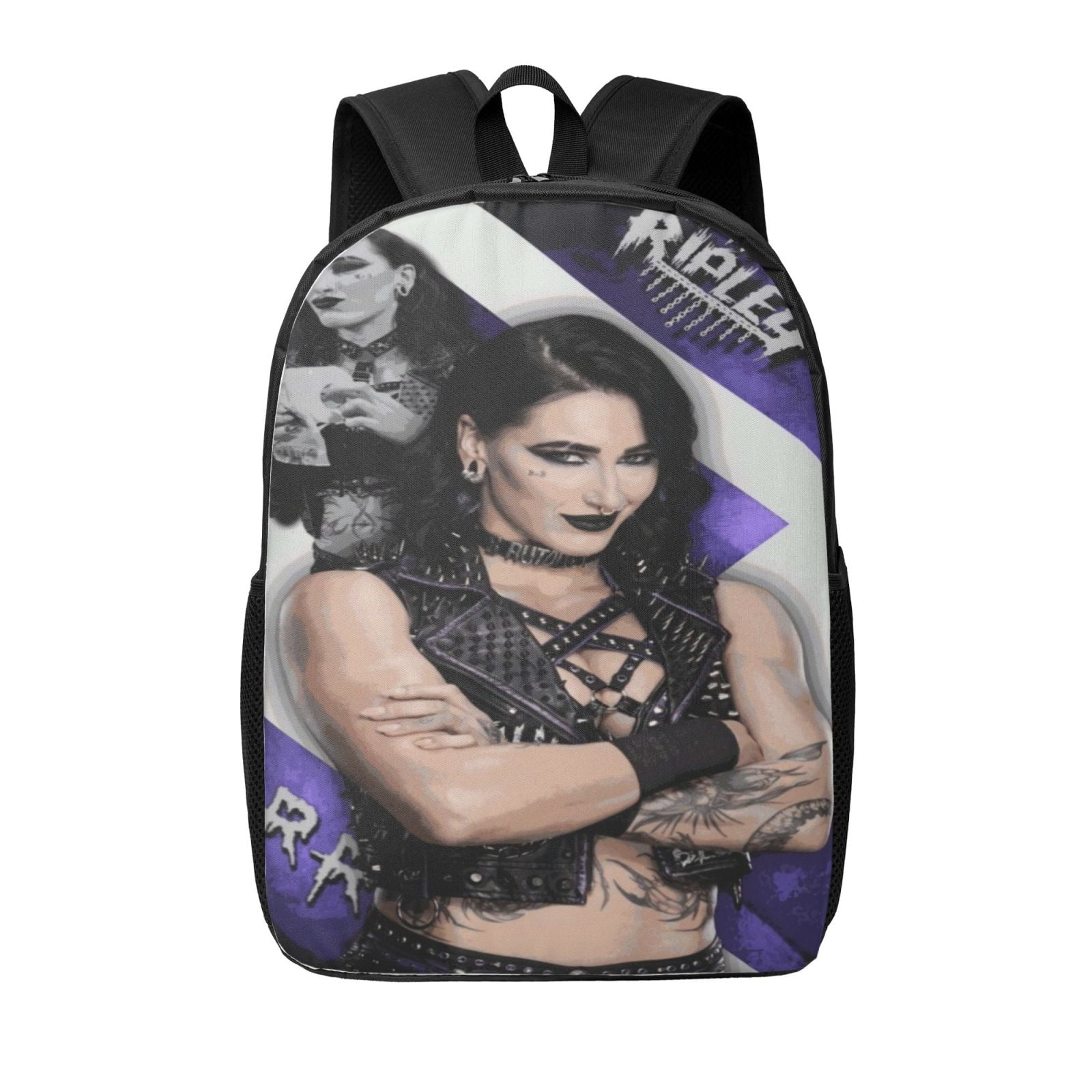 Rhea Ripley Backpack 17 Inch Cute Cartoon Casual Students Laptop Bags ...