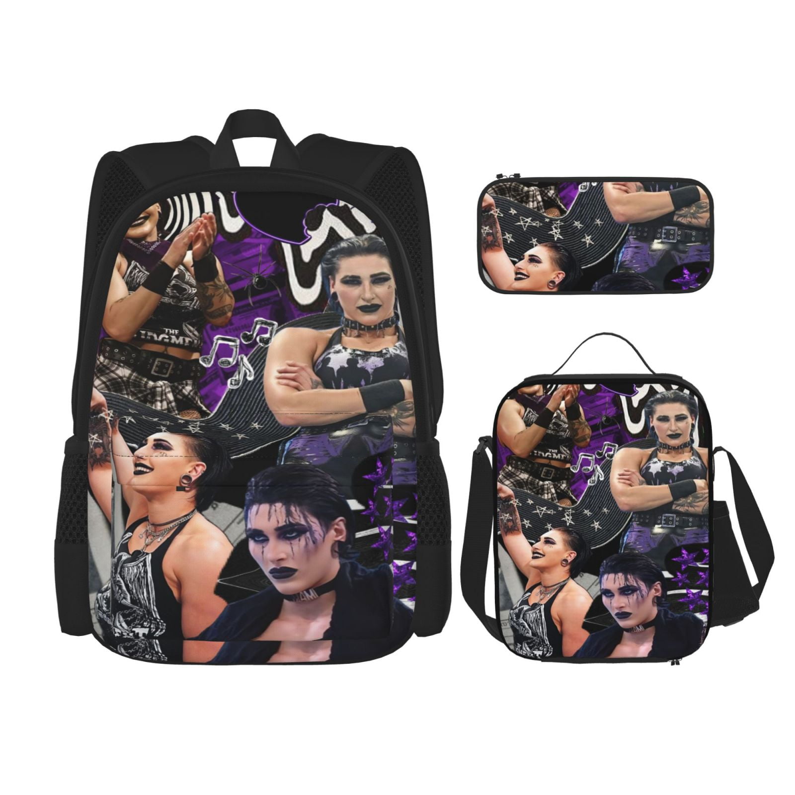 Rhea Ripley Backpack 3 Pieces Set With Lunch Bag And Pencil Pouch ...