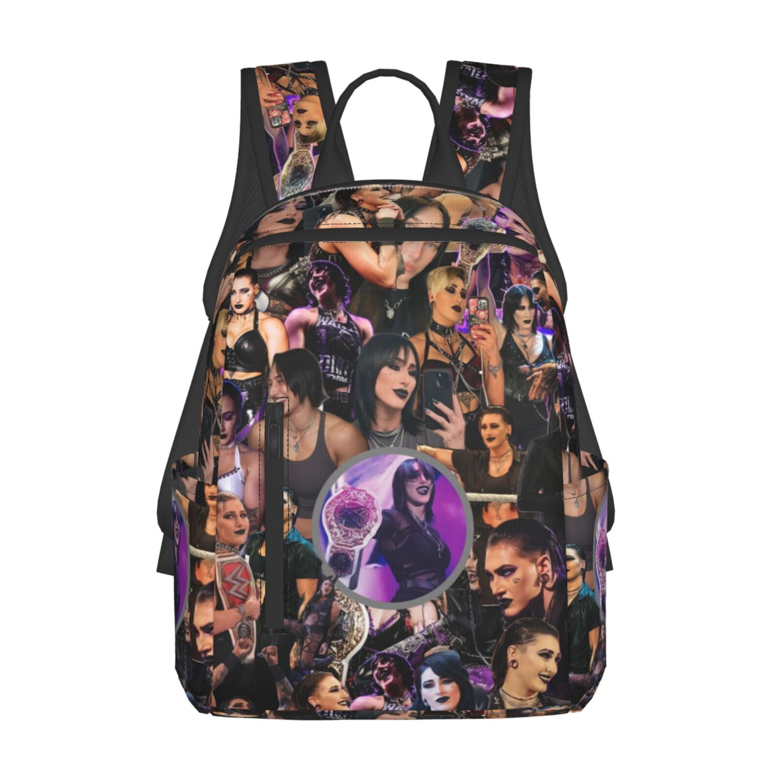 Rhea Ripley Backpack Cute Cartoon Students Laptop Bags Bookbag ...