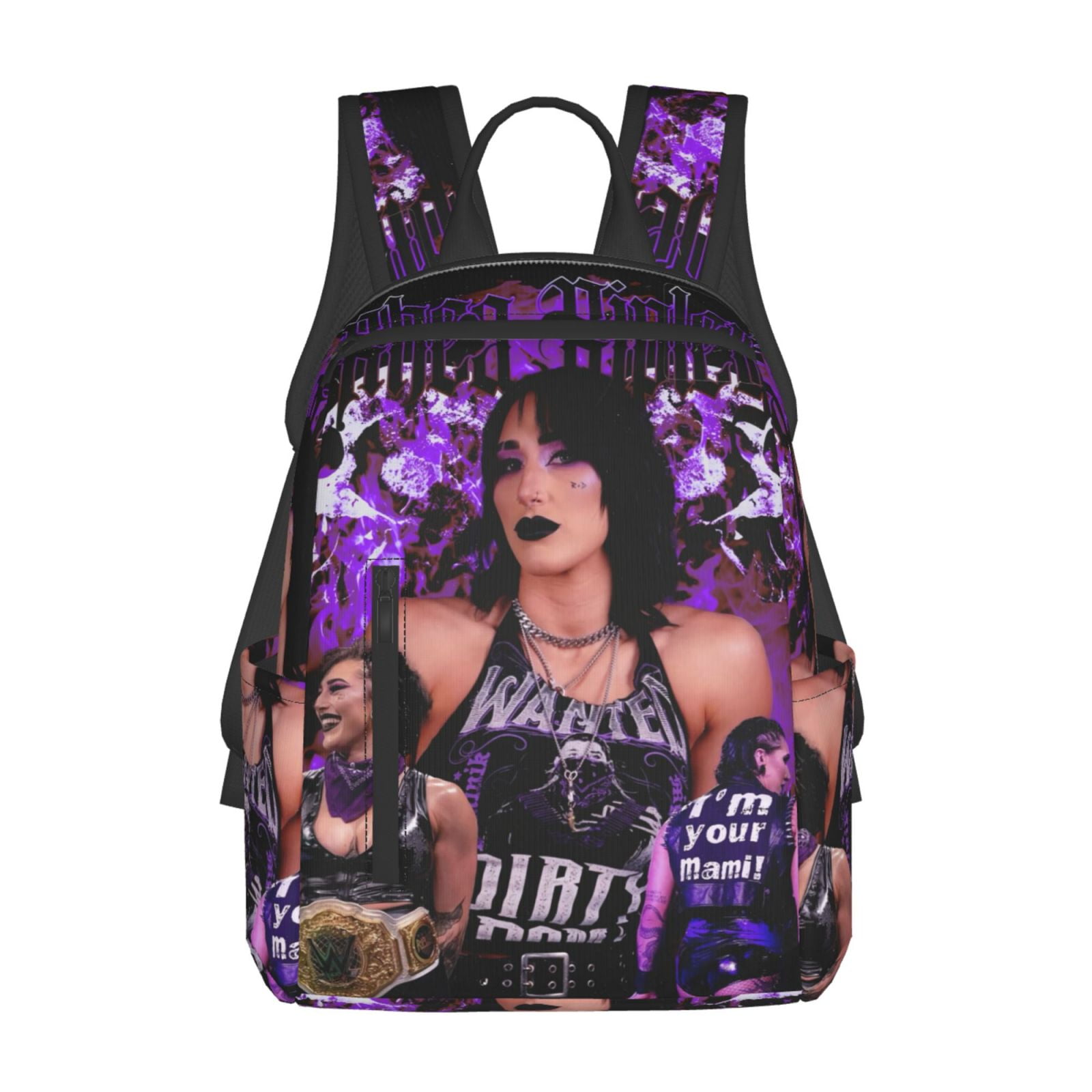 Rhea Ripley Backpack Cute Cartoon Students Laptop Bags Bookbag ...