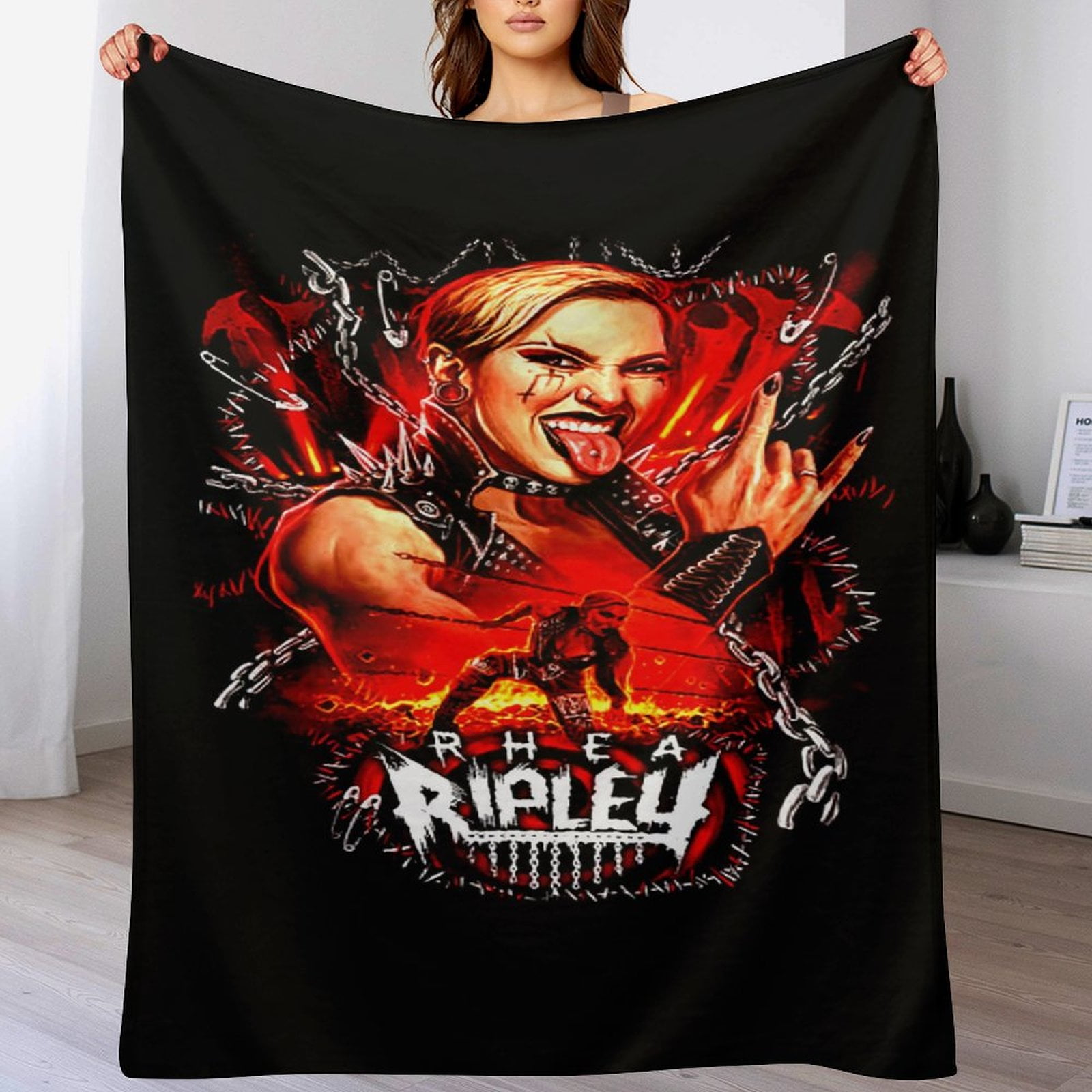 Rhea Ripley Blanket, Super Soft Cozy Flannel Throw Blanket Bedding ...