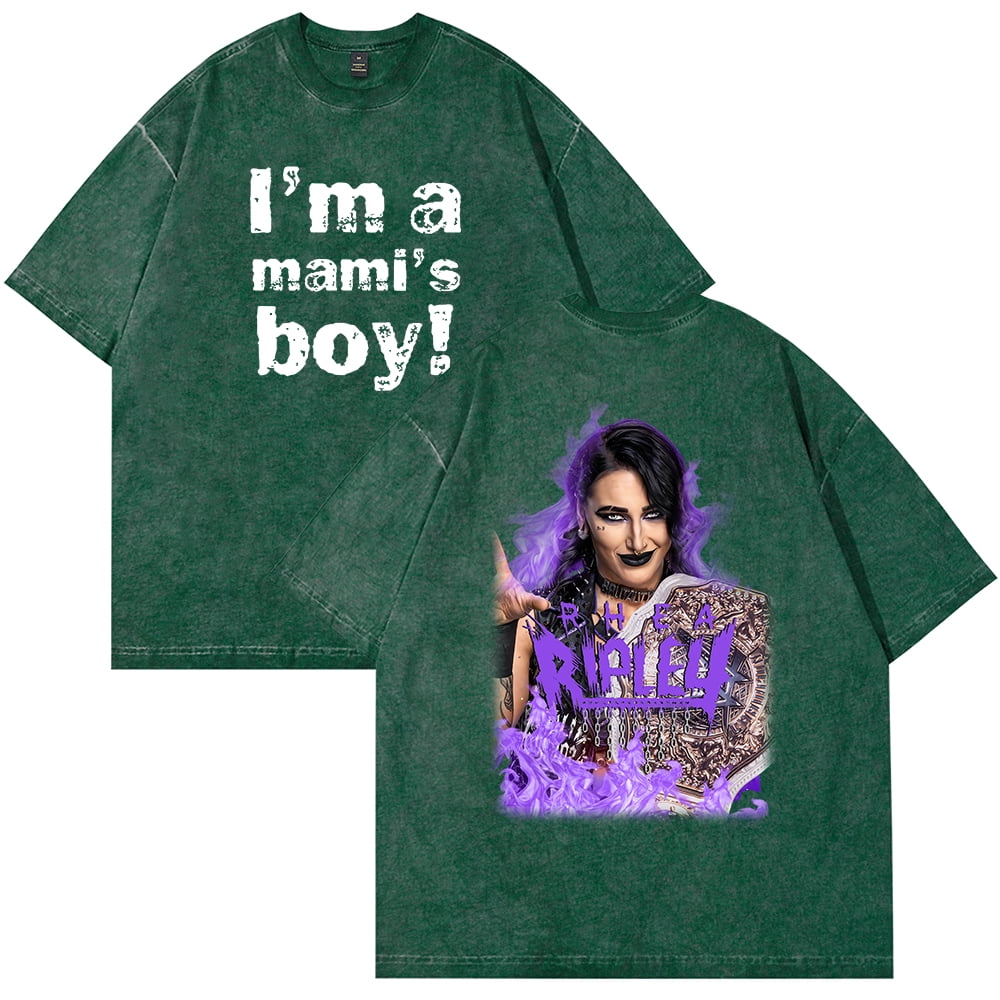 Rhea Ripley Cotton T-Shirt Wash Tee Merch Women Men Short Sleeve ...