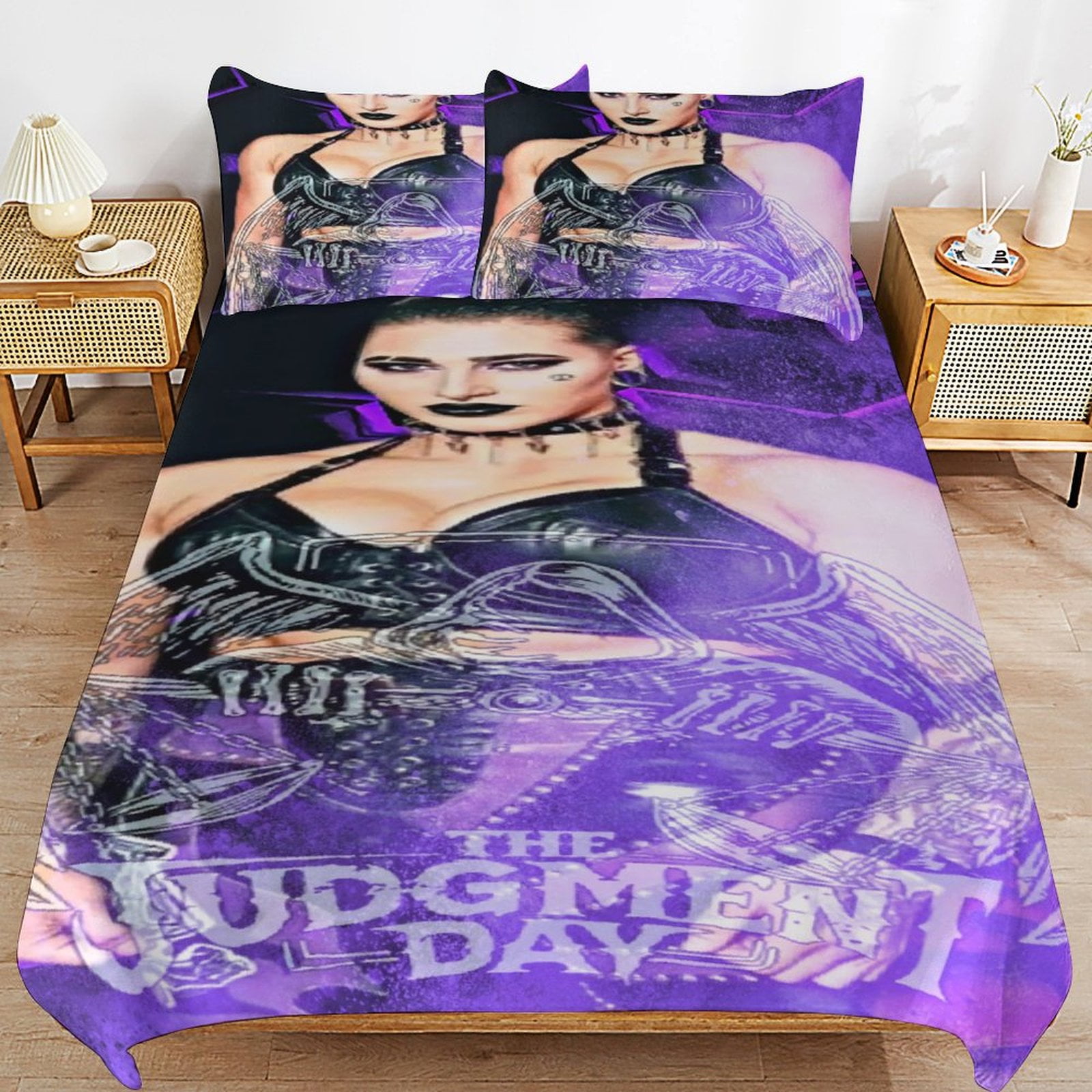 Rhea Ripley Duvet Cover Set 3 Pieces, Ultra Soft Comfortable Graphics Printed Comforter Quilt ...