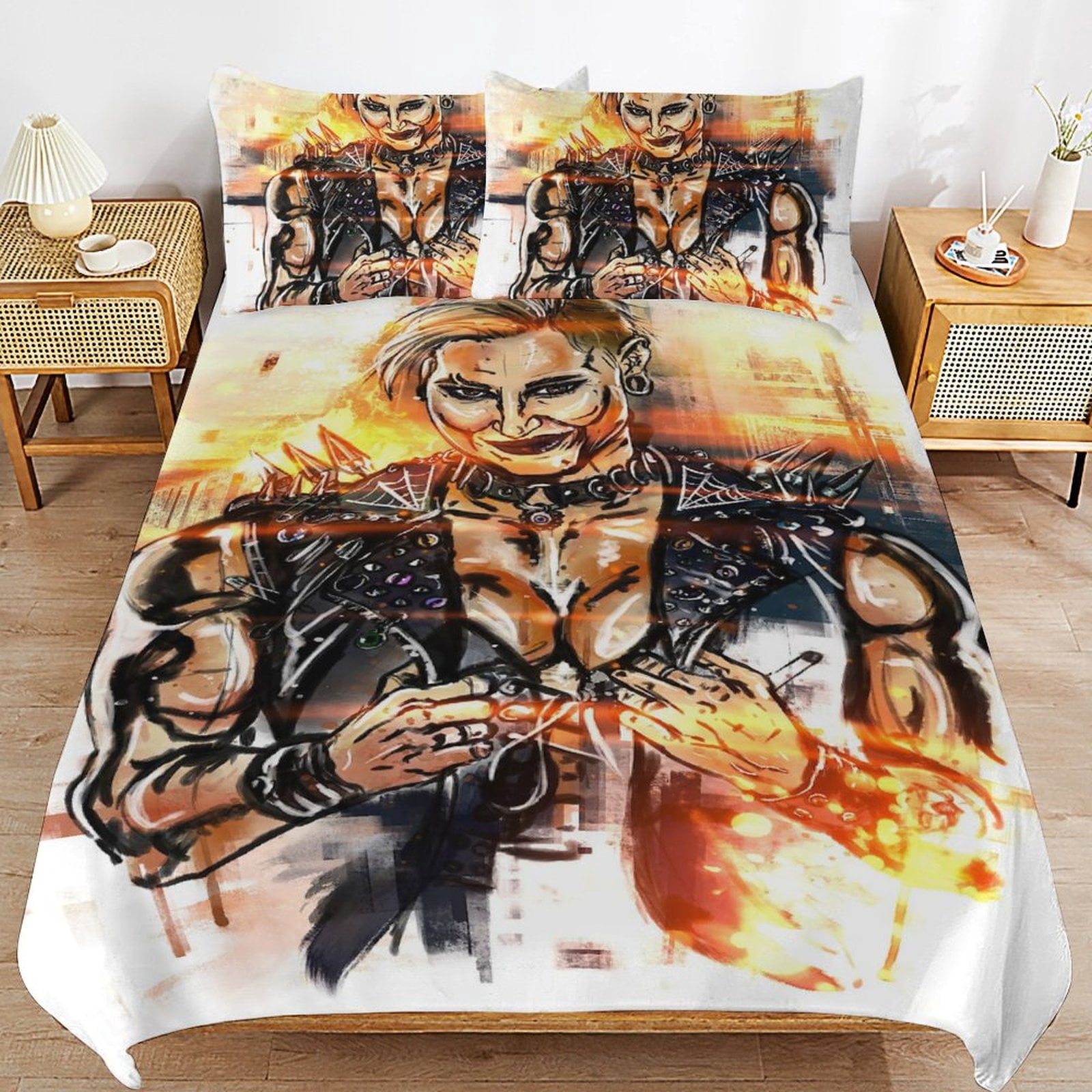 Rhea Ripley Duvet Cover Set 3 Pieces, Ultra Soft Comfortable Graphics ...