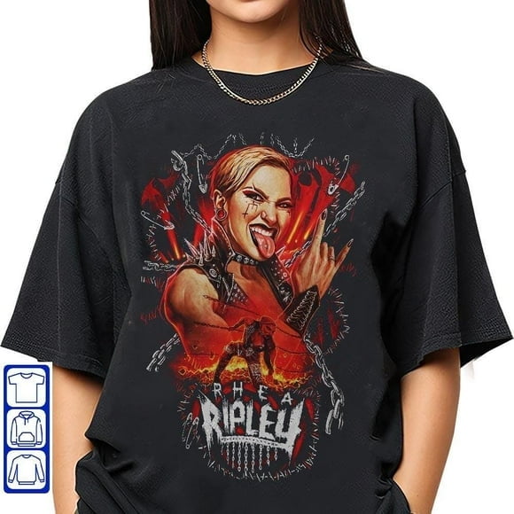 Rhea Ripley Judgement Day T-Shirt – Chains Wrestling Shirt for WWE Fans ...