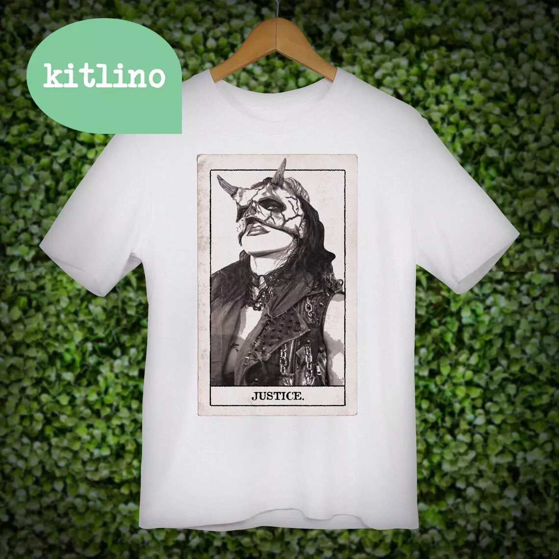 Rhea Ripley Justice Tarot Card T-Shirt - Walmart.com