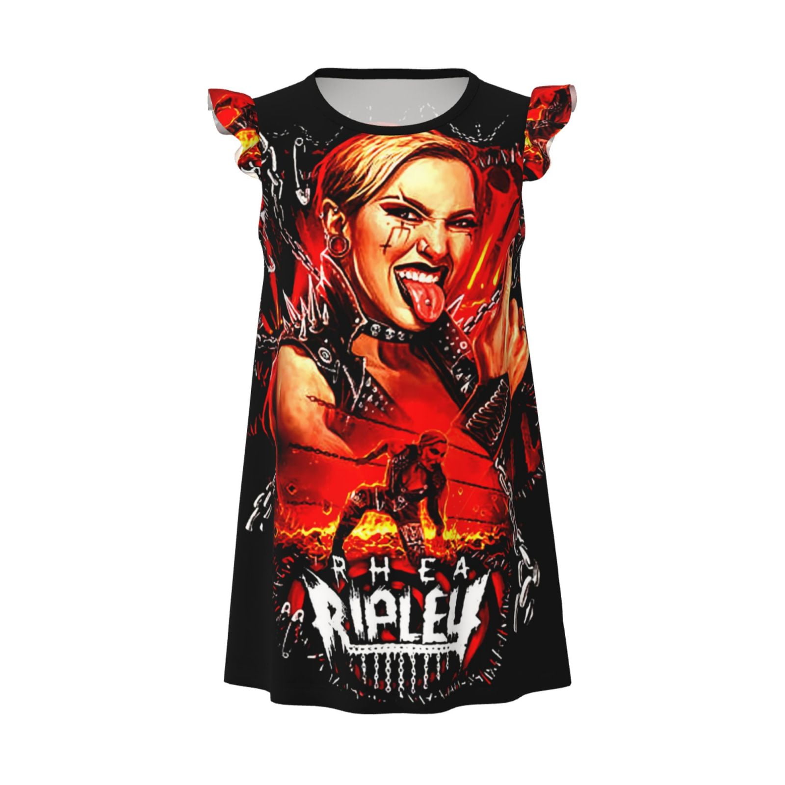 Rhea Ripley Little Girls Nightgowns Soft Flutter Sleeve Night Dress ...