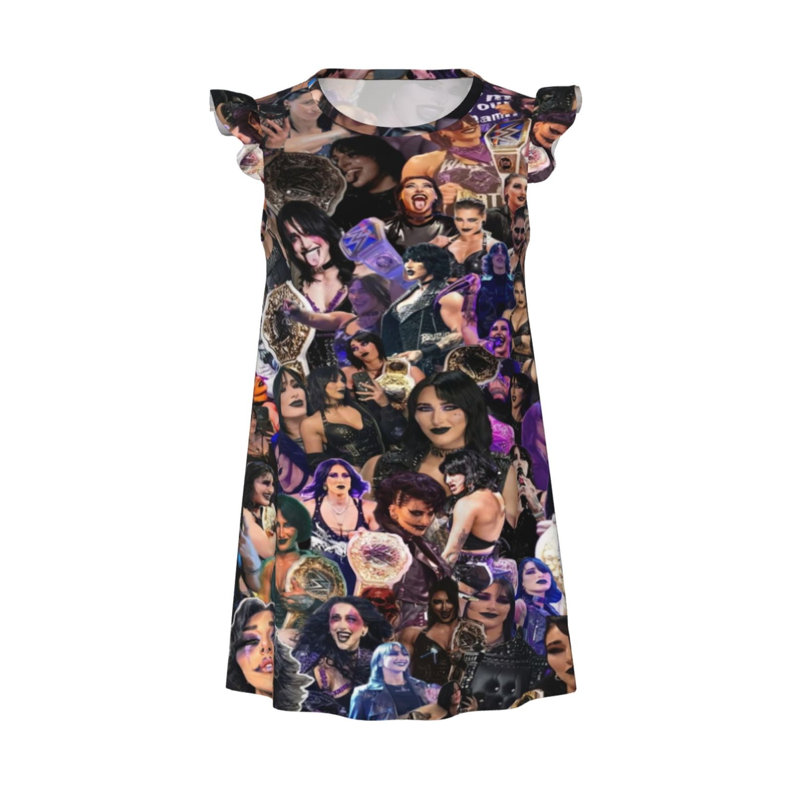 Rhea Ripley Little Girls Nightgowns Soft Flutter Sleeve Night Dress ...