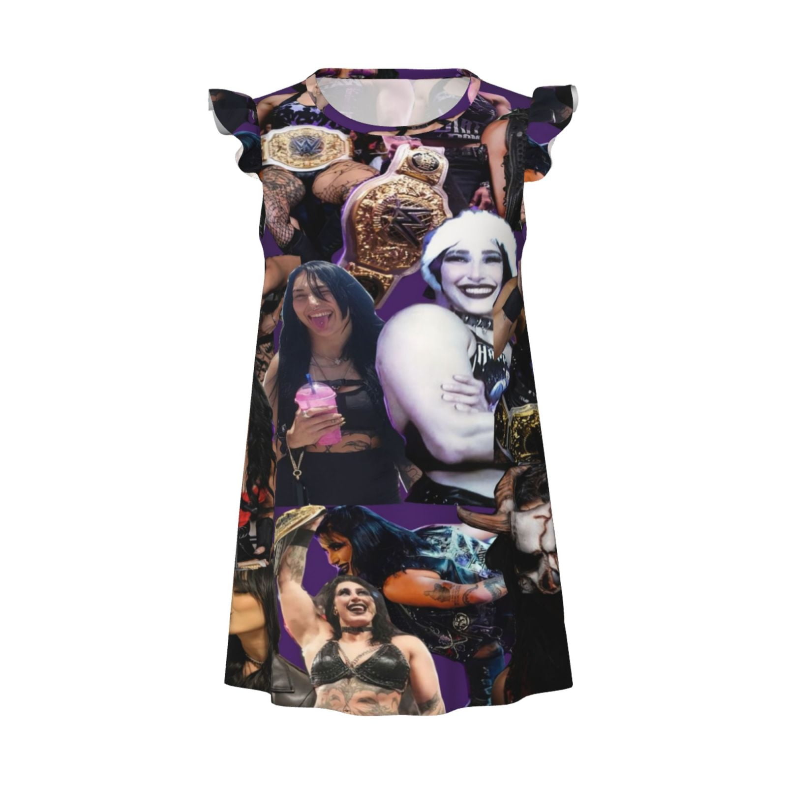 Rhea Ripley Little Girls Nightgowns Soft Flutter Sleeve Night Dress ...