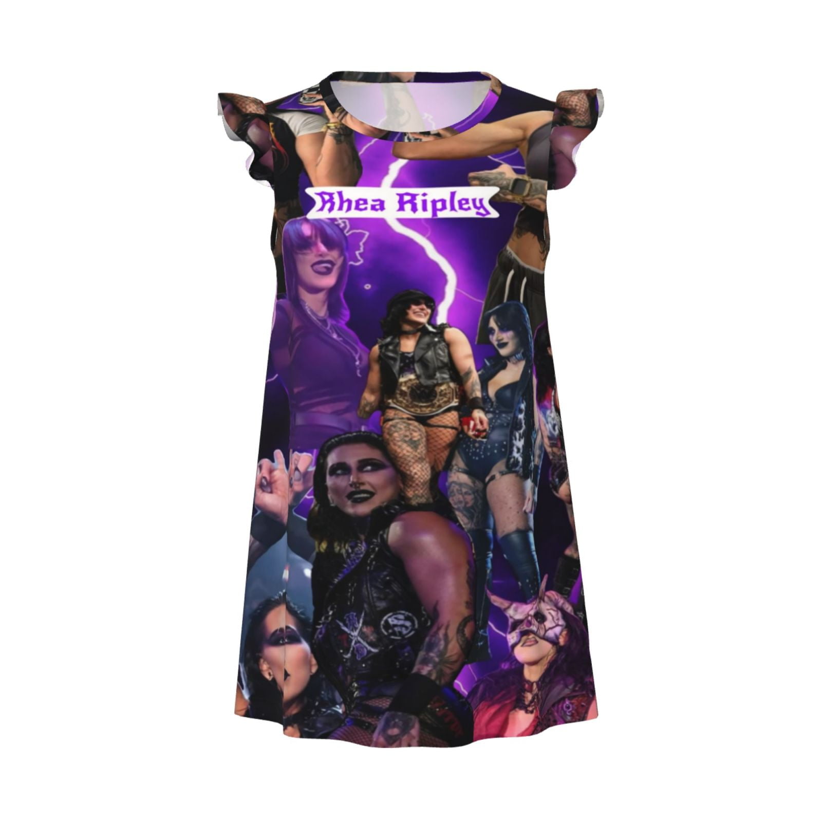 Rhea Ripley Little Girls Nightgowns Soft Flutter Sleeve Night Dress ...